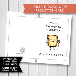 Funny Promotion Card for Her, Printable Congratulations Card for ...
