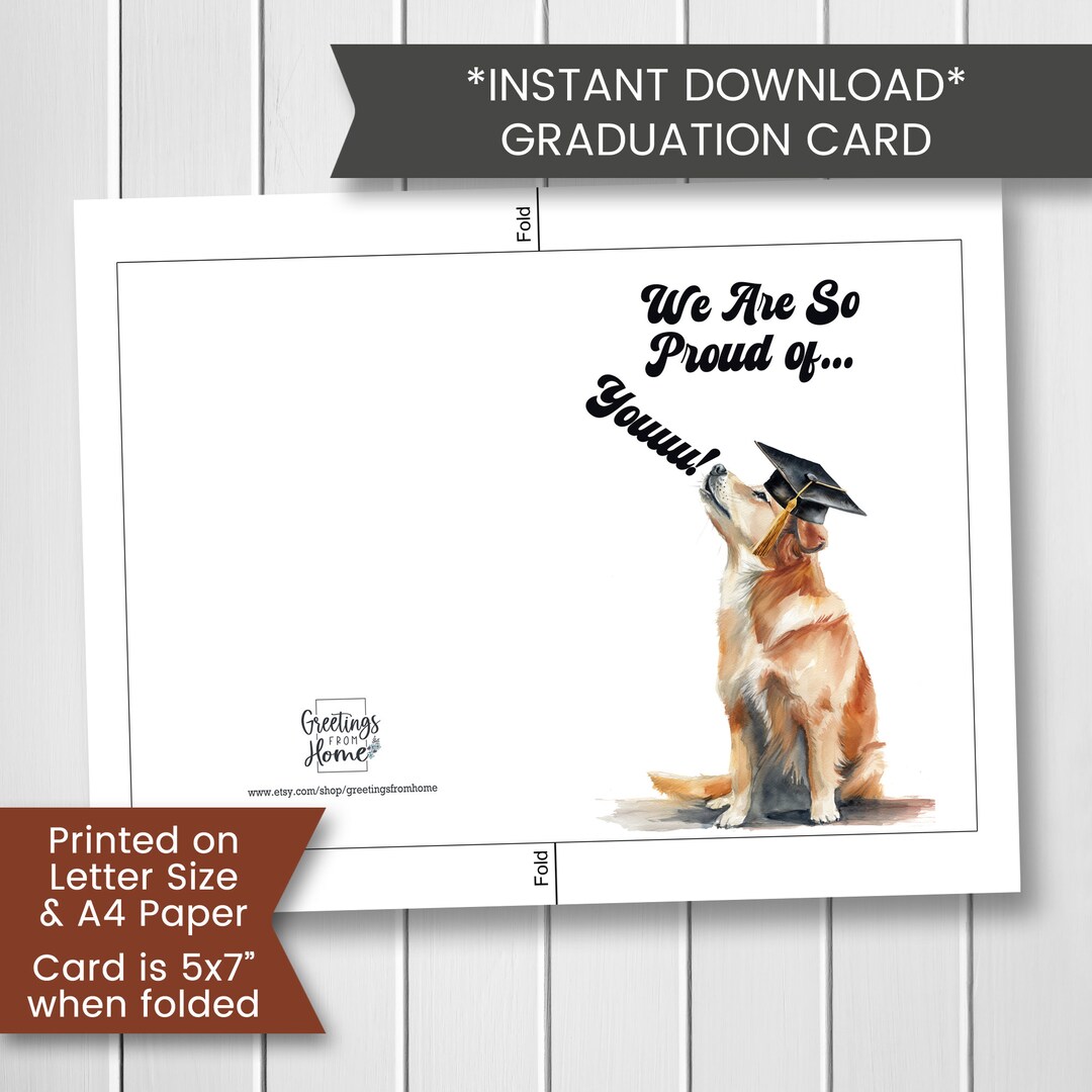 Printable Funny Graduation Card for Son, Brother, Sister, Nephew ...