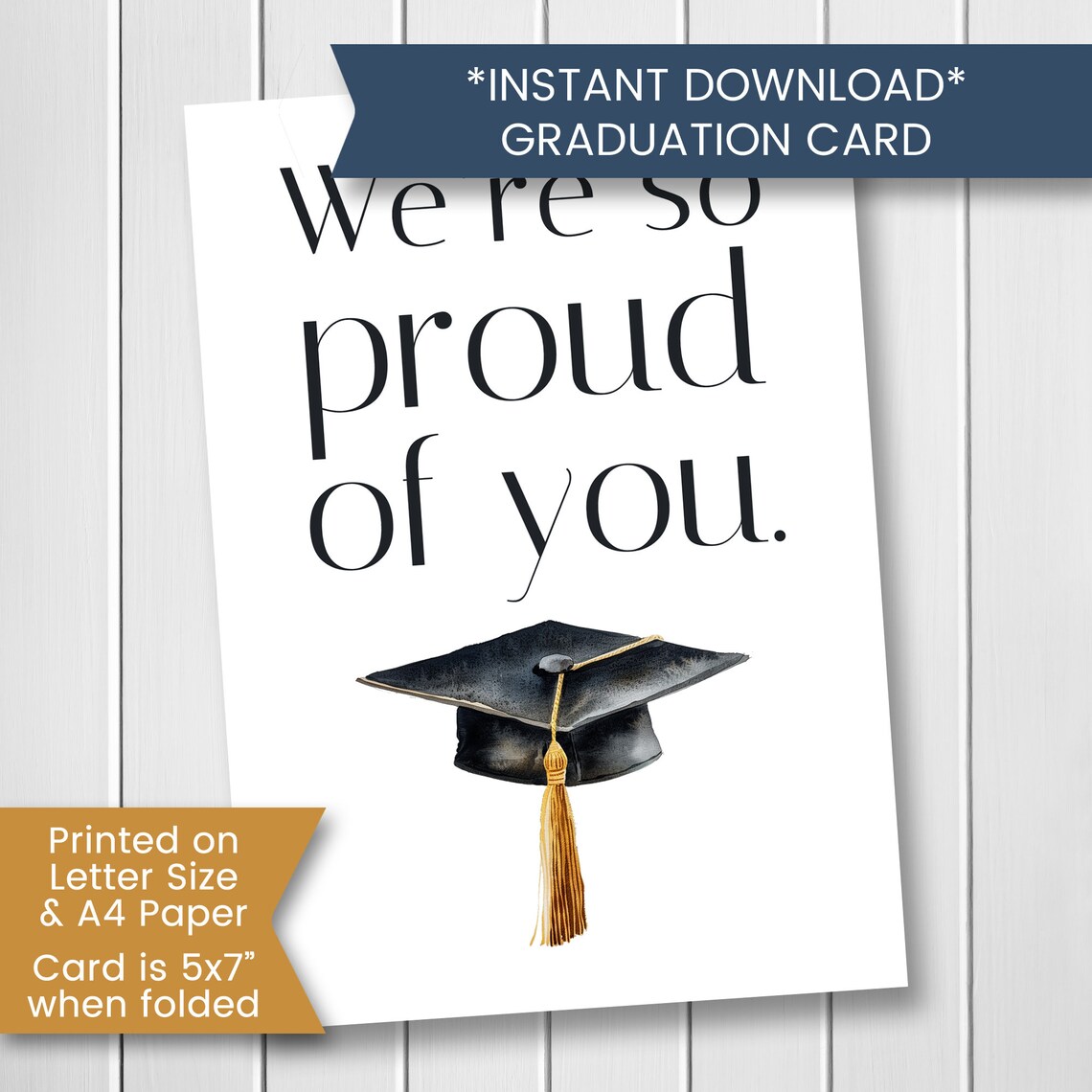 Printable Graduation Card for Son, High School Graduate Card for ...