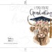 Printable Graduation Card for Daughter, Highland Cow Graduation Card ...