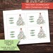 Printable Mini Christmas Cards, Mini Christmas Card, Greenery, Merry ...