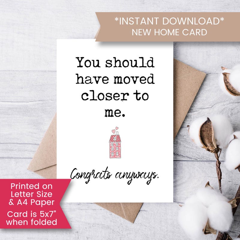 Funny New Home Card - Etsy