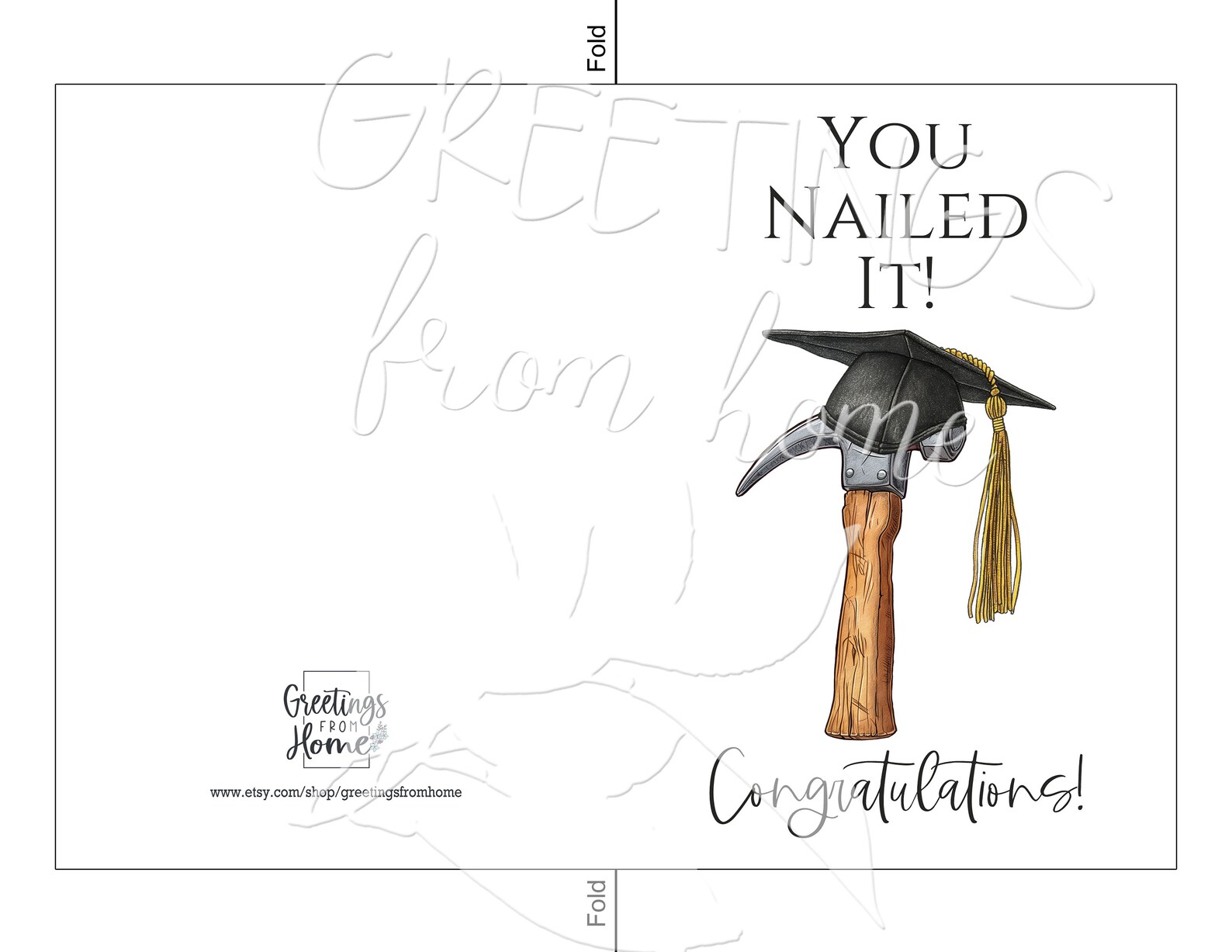 Printable Funny Graduation Card for Son, for Brother, for Carpenter ...