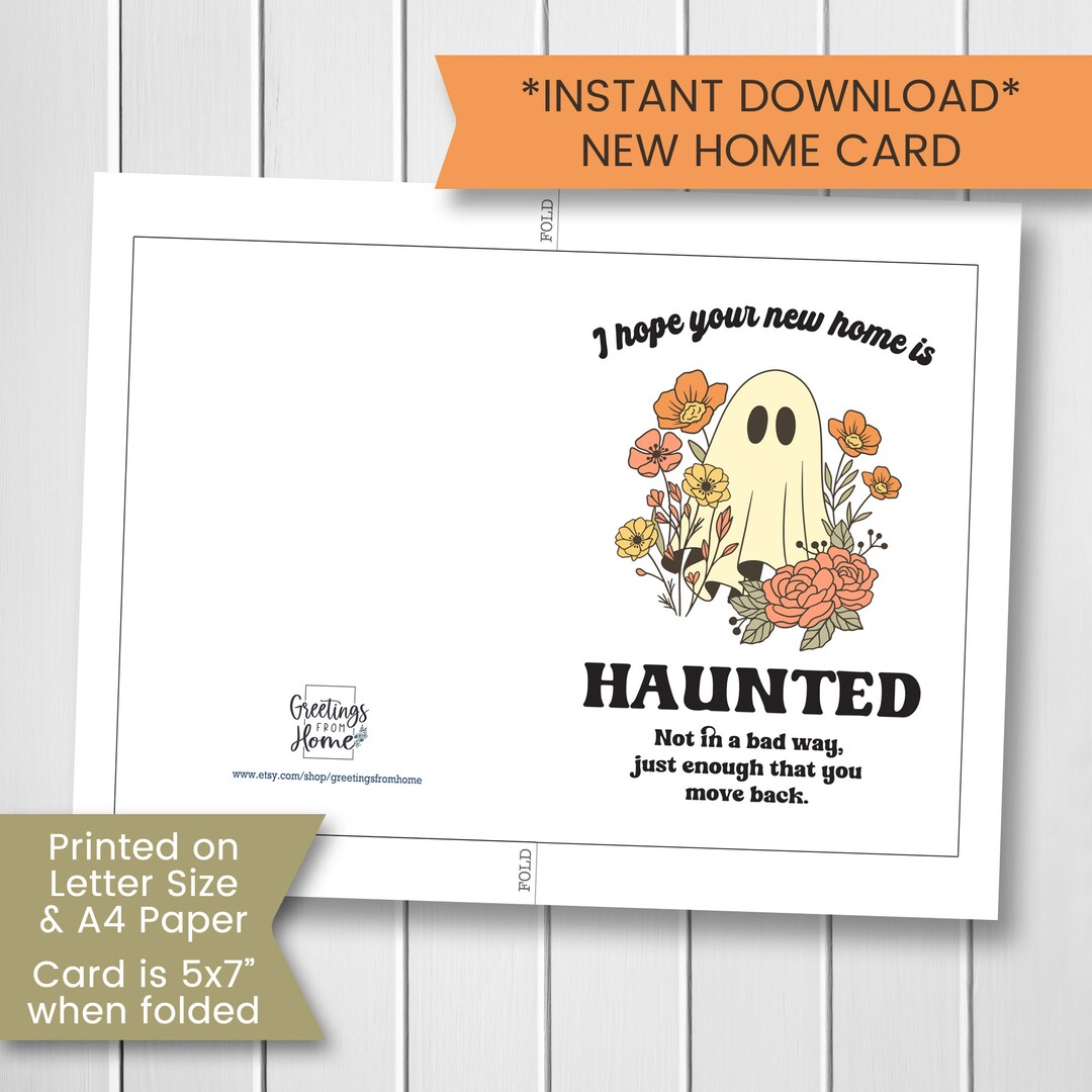 Funny Moving Farewell Card, Printable New Home Card, Neighbor Goodbye ...