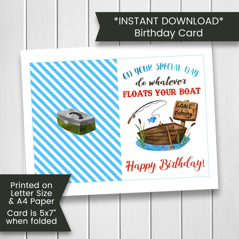 Printable Fishing - Etsy