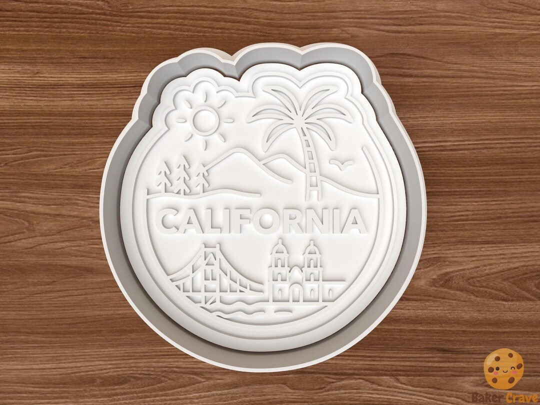 California Cookie Cutter STL File – 3D Printing Digital File – Instant ...