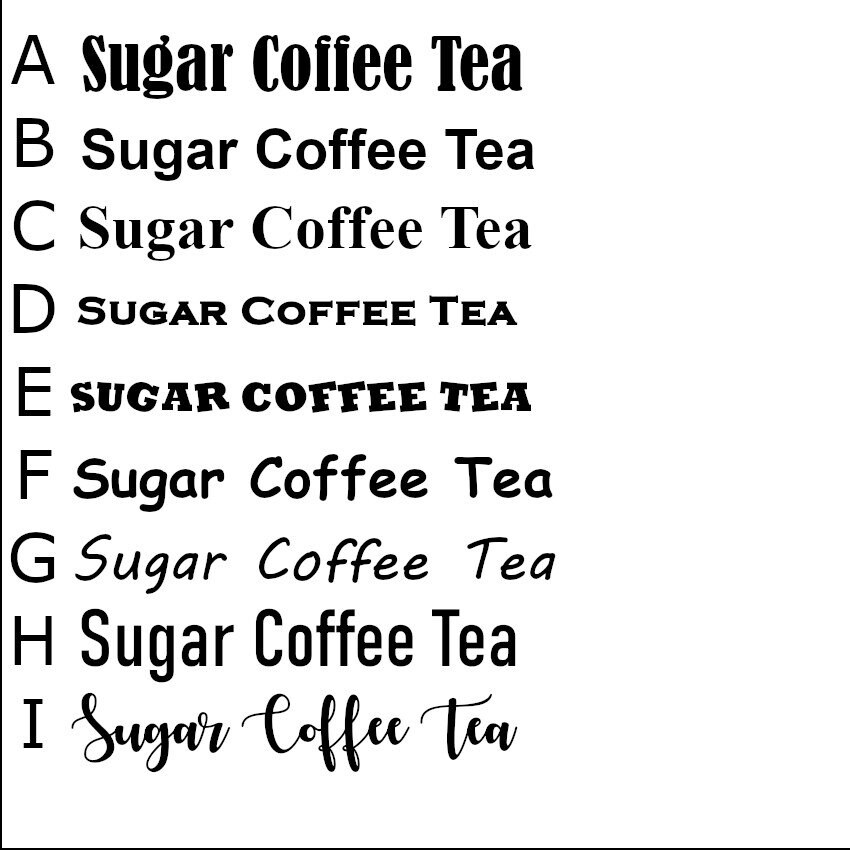 Black Canister Sets Black Wording - Tea Coffee Sugar Canister Sets ...