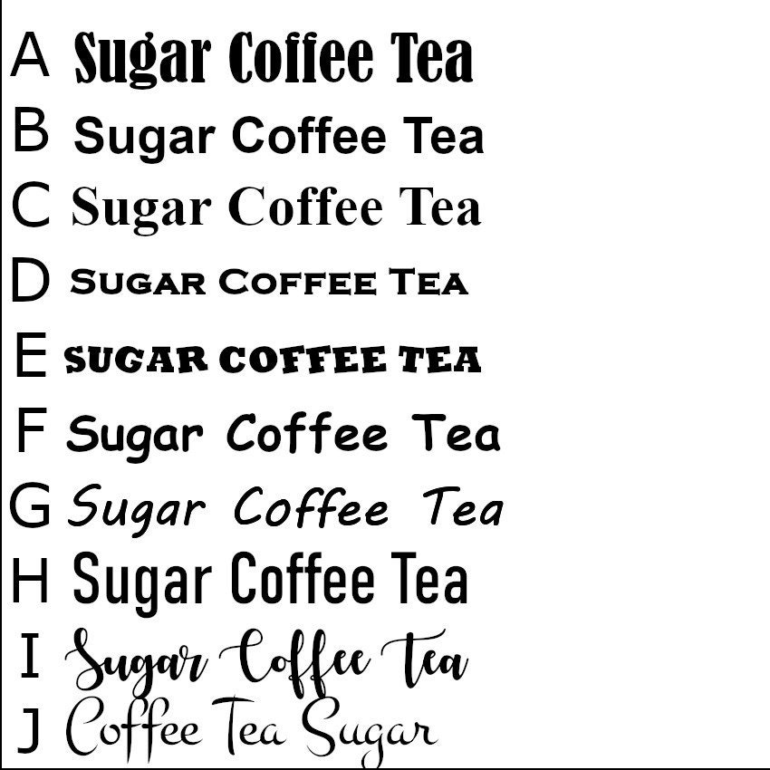 Light Green Canister Set Custom Wording Tea Coffee Sugar - Etsy