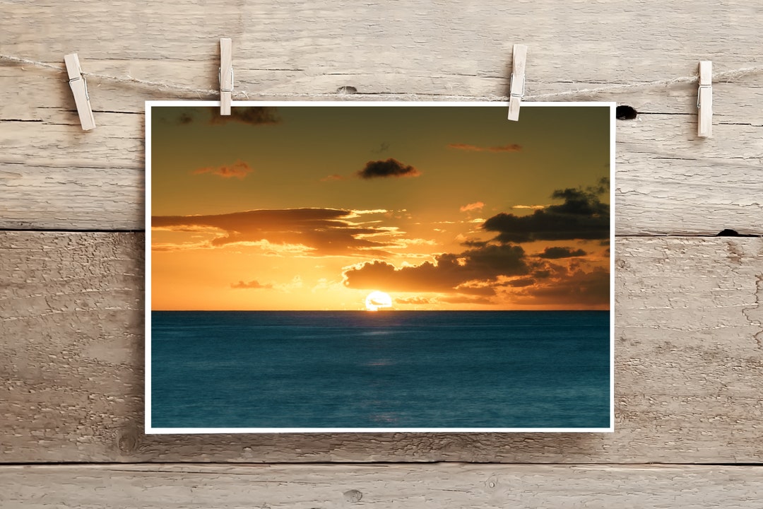 Printable Wall Art, Sunset at the Sea, Image for Self Printing - Etsy
