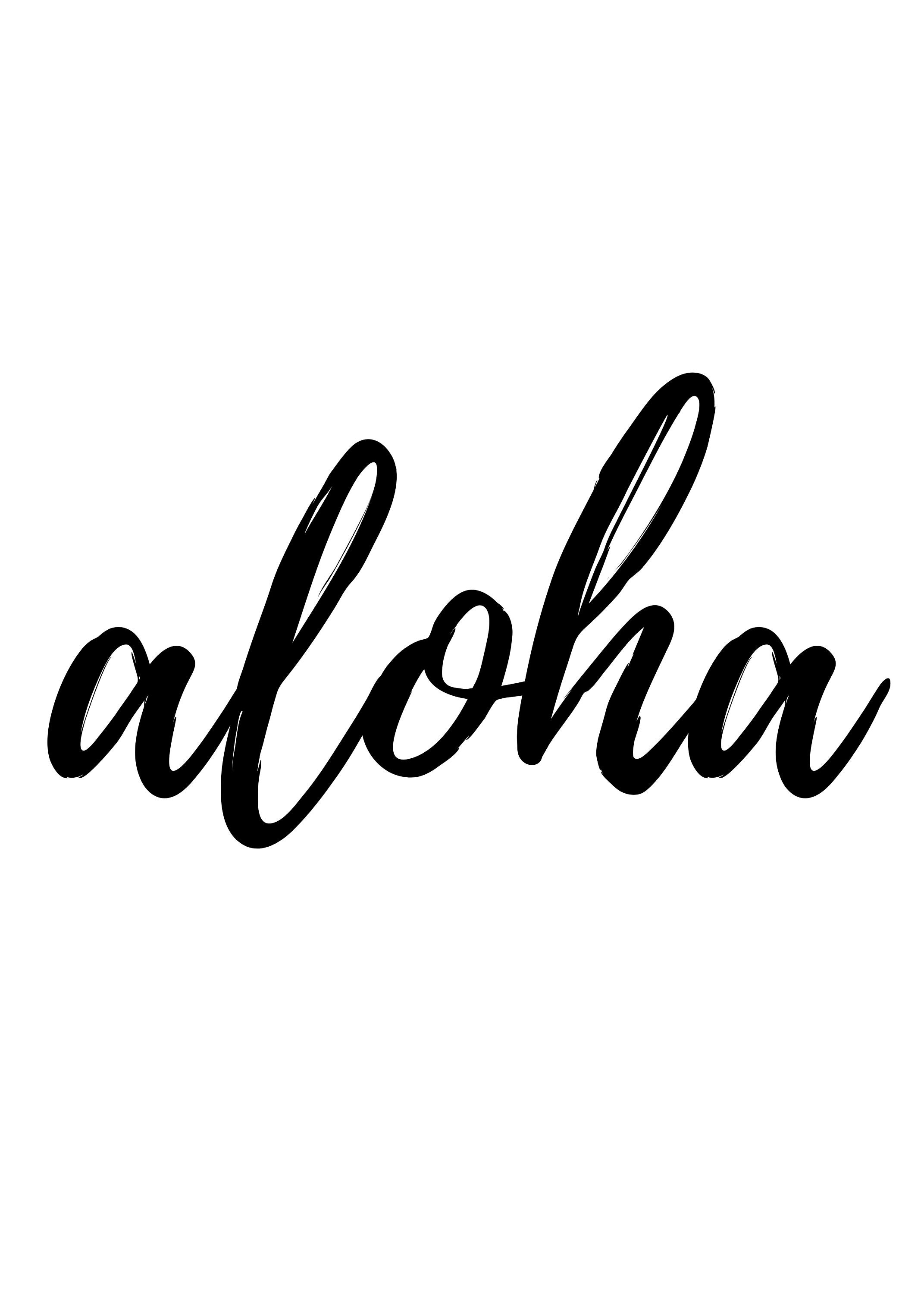 Descarga de fotos digitales, letras Aloha, imagen imprimible - Etsy España