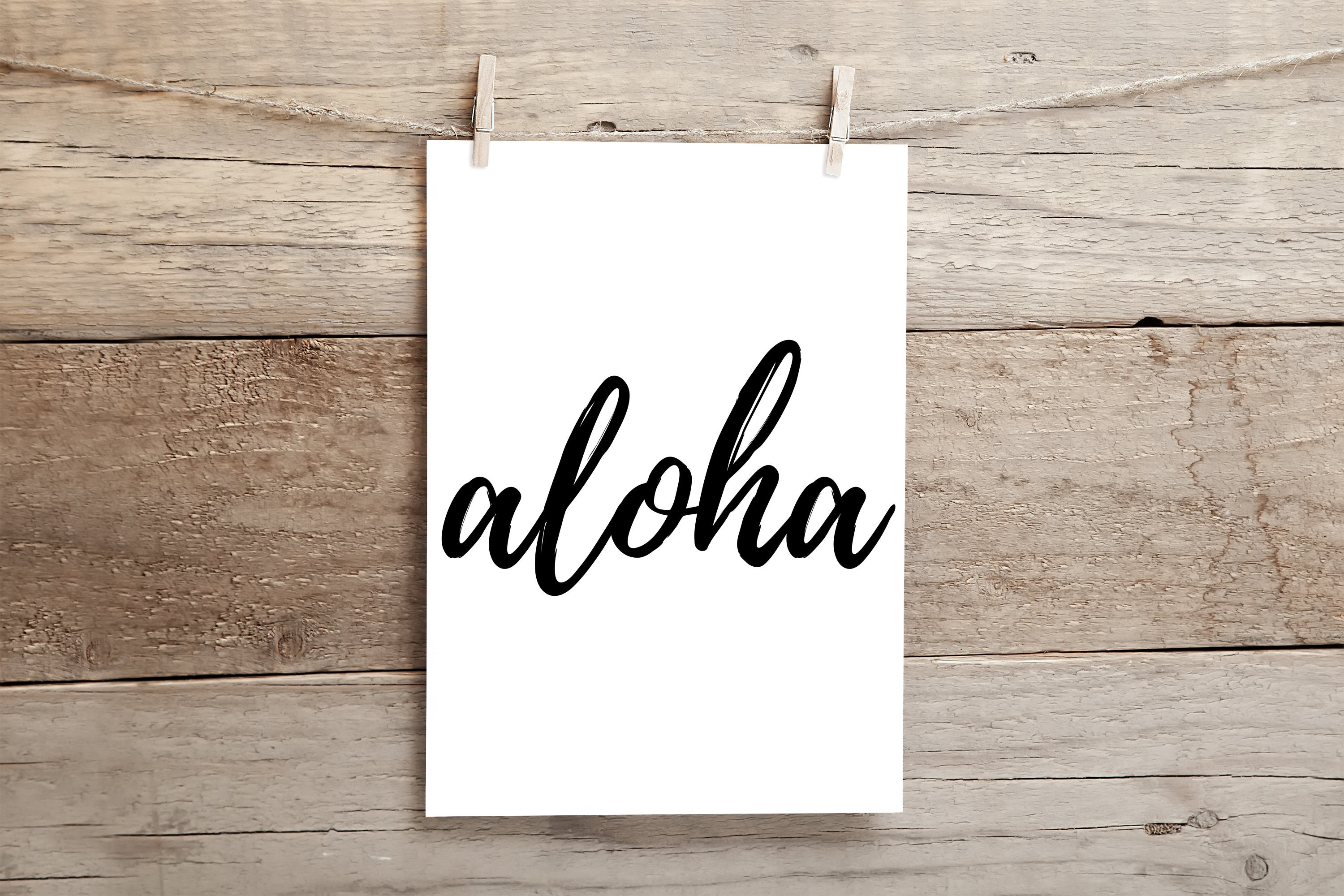 Descarga de fotos digitales, letras Aloha, imagen imprimible - Etsy España