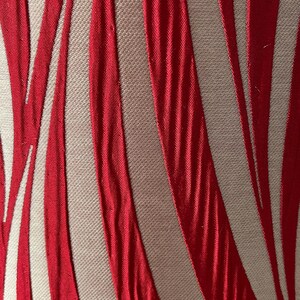 Red and Gold Drum Lampshade – Handmade Textured Swirl Light Shade - Etsy