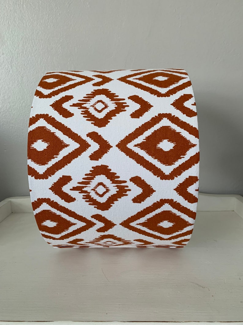 Swedish Ikat Style Scandi Fabric Terracotta Orange and White - Etsy