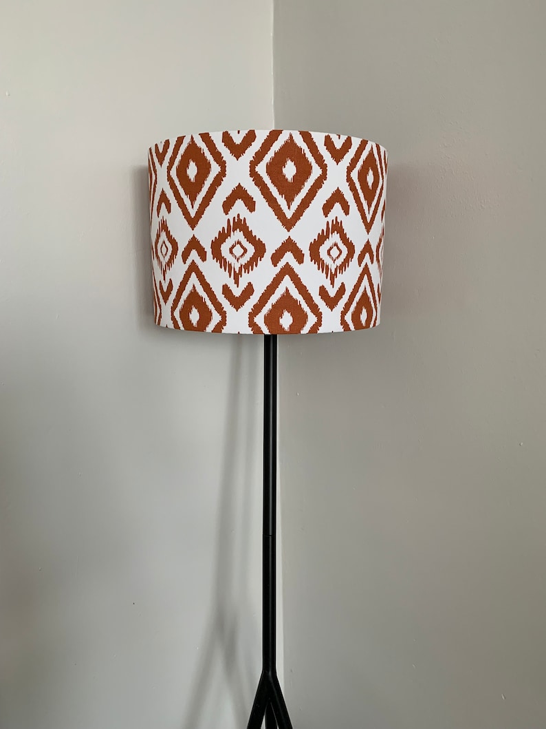 Swedish Ikat Style Scandi Fabric Terracotta Orange and White - Etsy