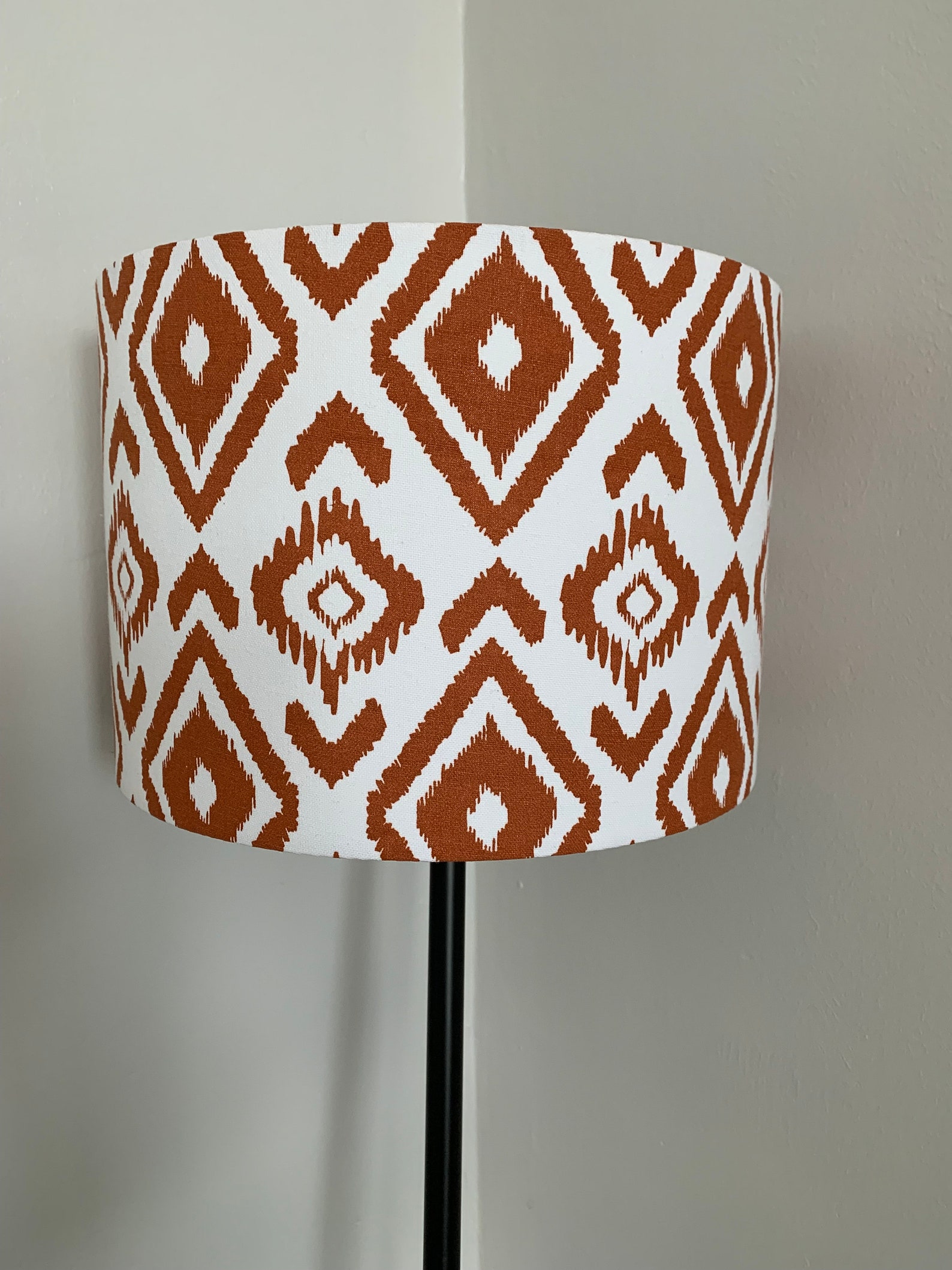 Swedish Ikat Style Scandi Fabric Terracotta Orange and White - Etsy