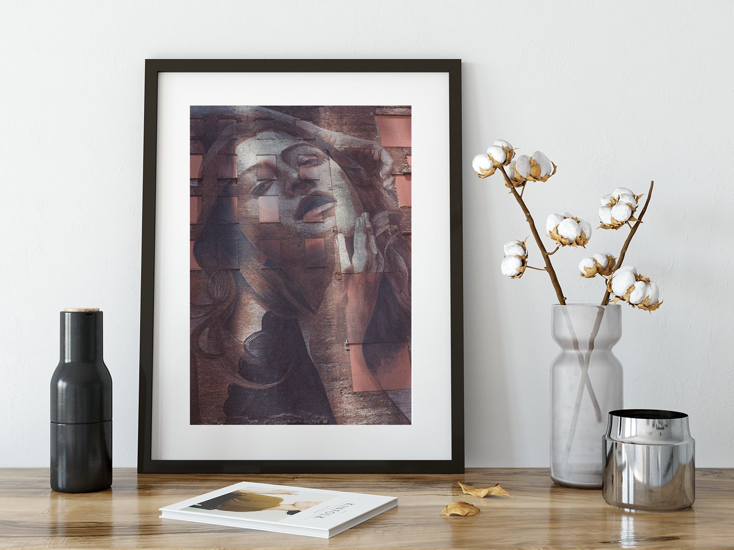 Chic Lady Mural Photography Print, Room Decor, Wall Art, Large Wall Art ...