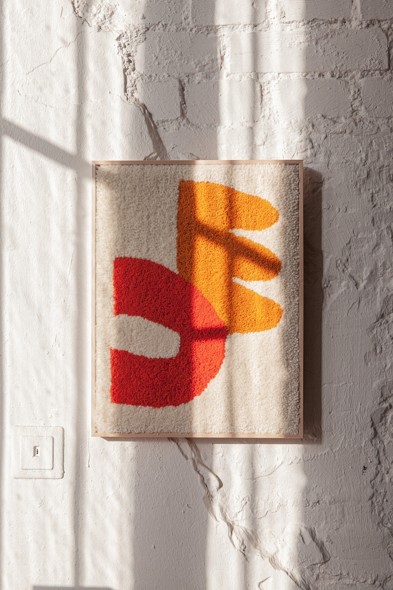 Tapisserie encadrée, art mural textile, tenture murale encadrée ...