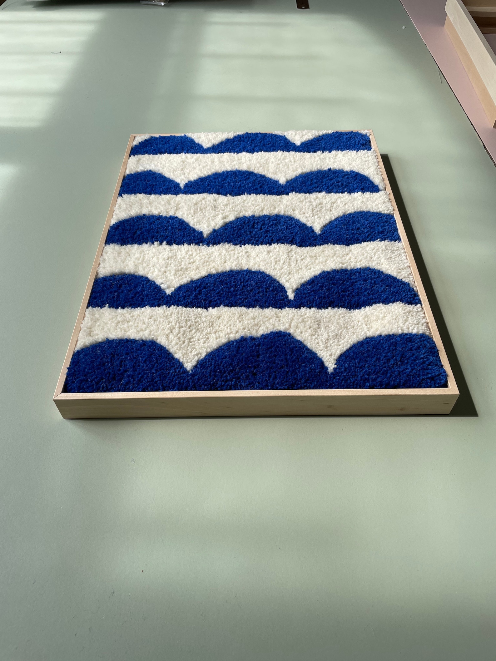 Handmade Tapestry Framed Rug Wall Hanging Handmade Tufting Gun Tufted ...