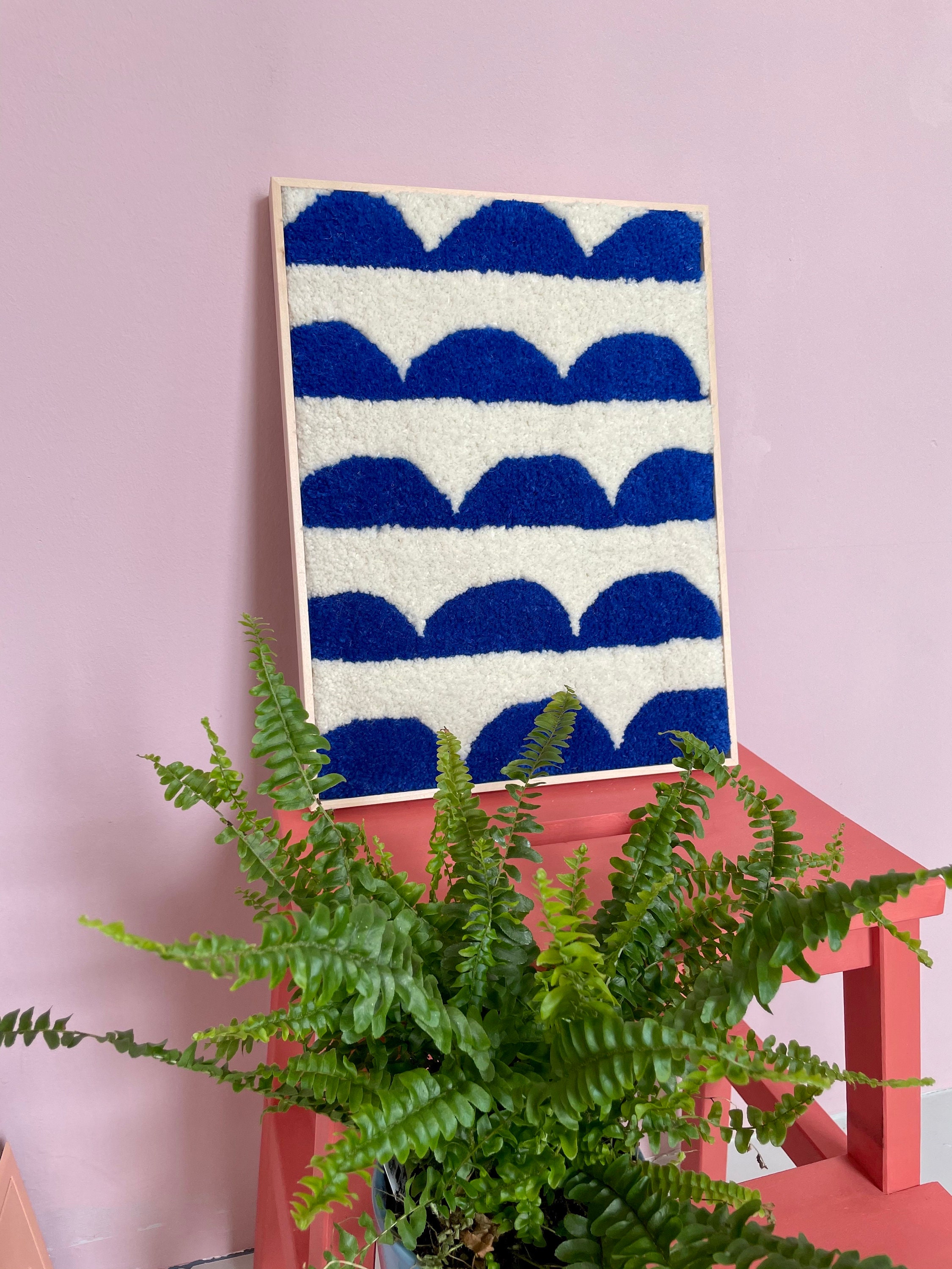 Handmade Tapestry Framed Rug Wall Hanging Handmade Tufting Gun Tufted ...