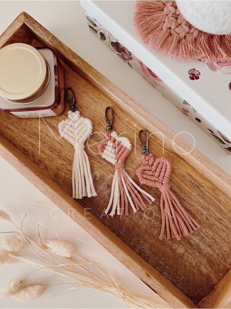 Macrame Key Chain - Etsy