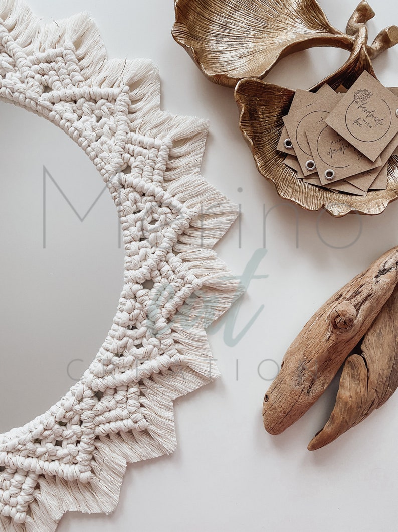 Handmade Macrame Mandala Mirror: Boho Home Decor - Etsy