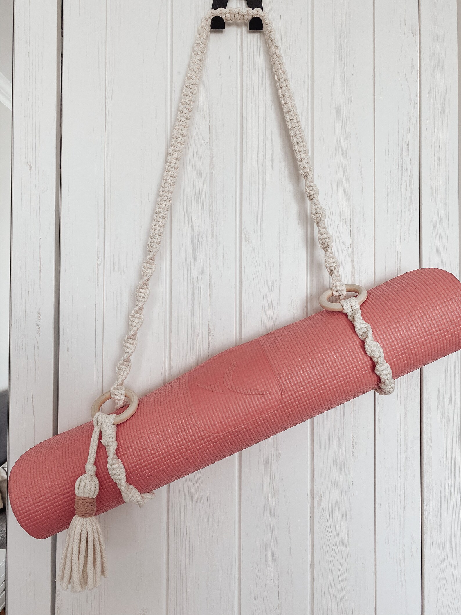 Macrame yoga mat strap yoga mat carrier sport mat strap | Etsy