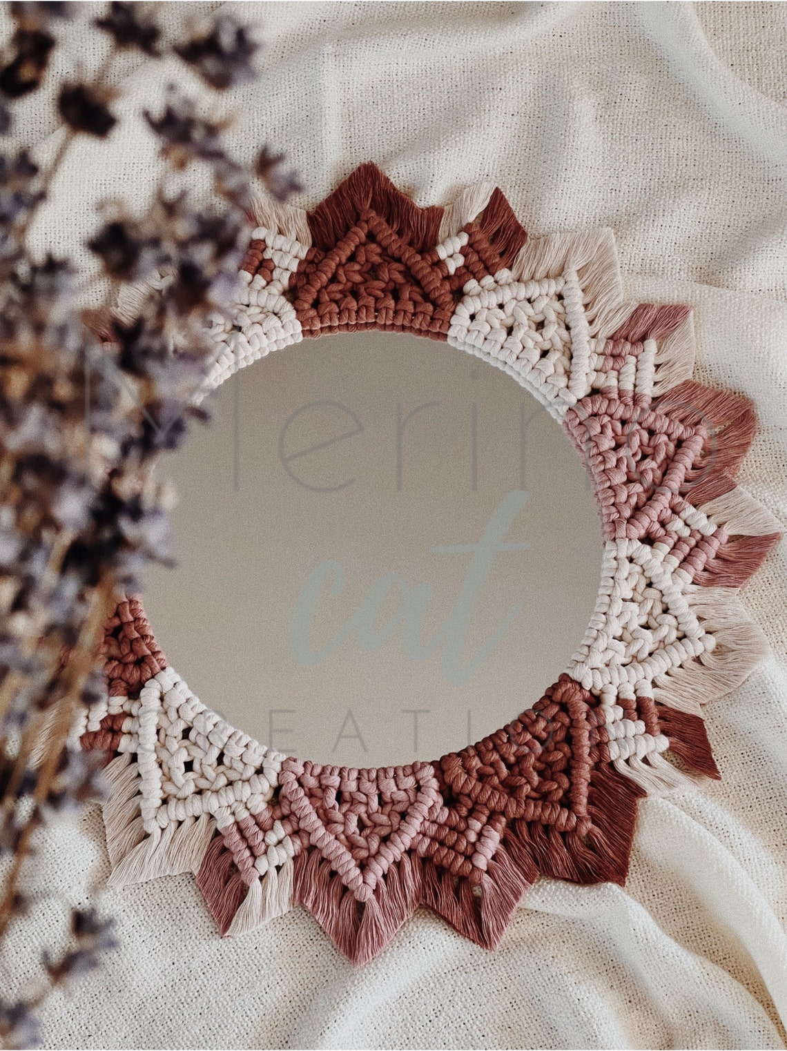 Handmade Macrame Mandala Mirror: Boho Home Decor - Etsy