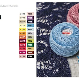 Crochet Thread Size 5 Mercerized Cotton Yarn Fine Thread - Etsy