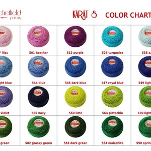 Crochet Thread Size 8, Embroidery Thread, Cotton Yarn Skeins, Fine ...