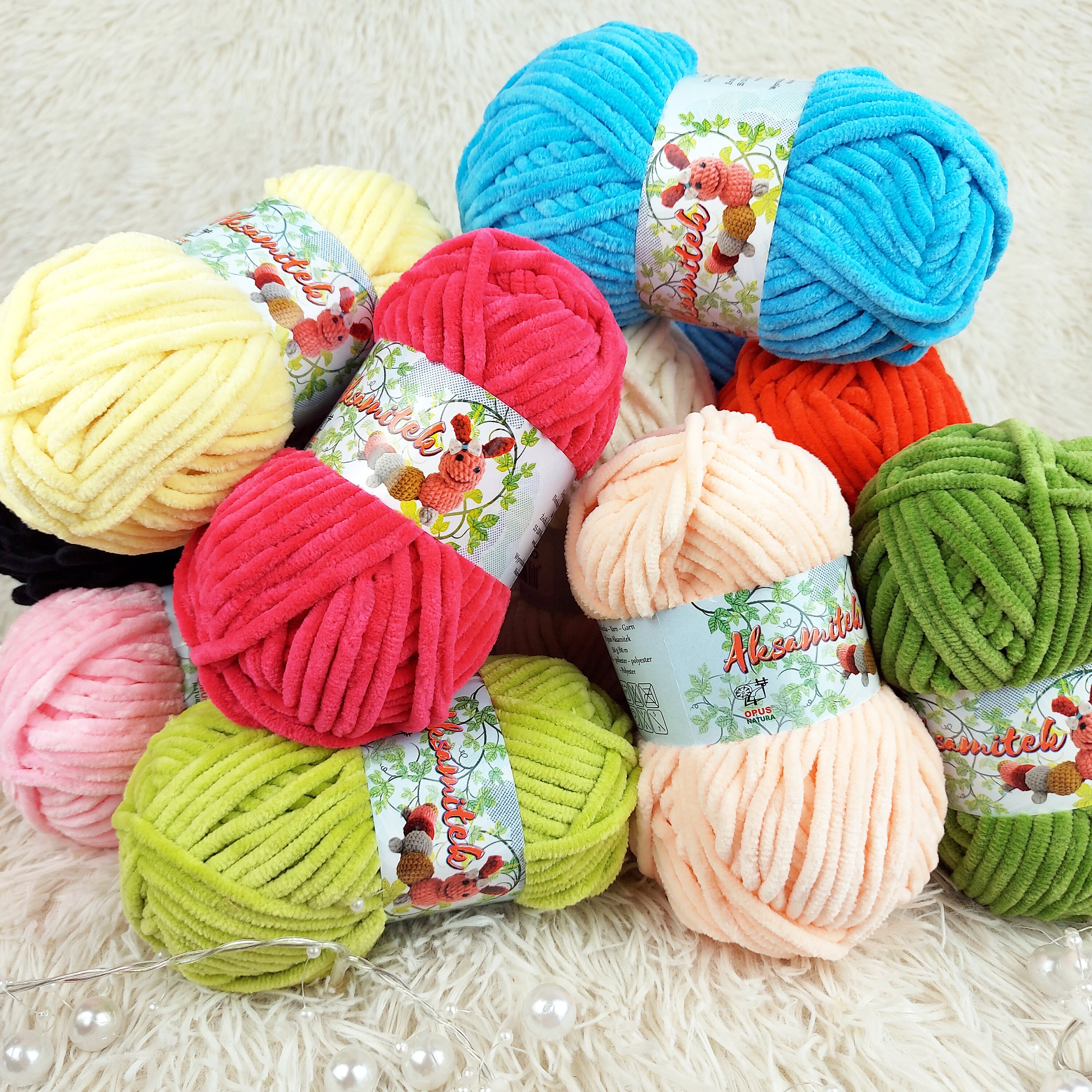 Plush Bulky Velvet Yarn for Crochet Amigurumi Soft Chenille - Etsy