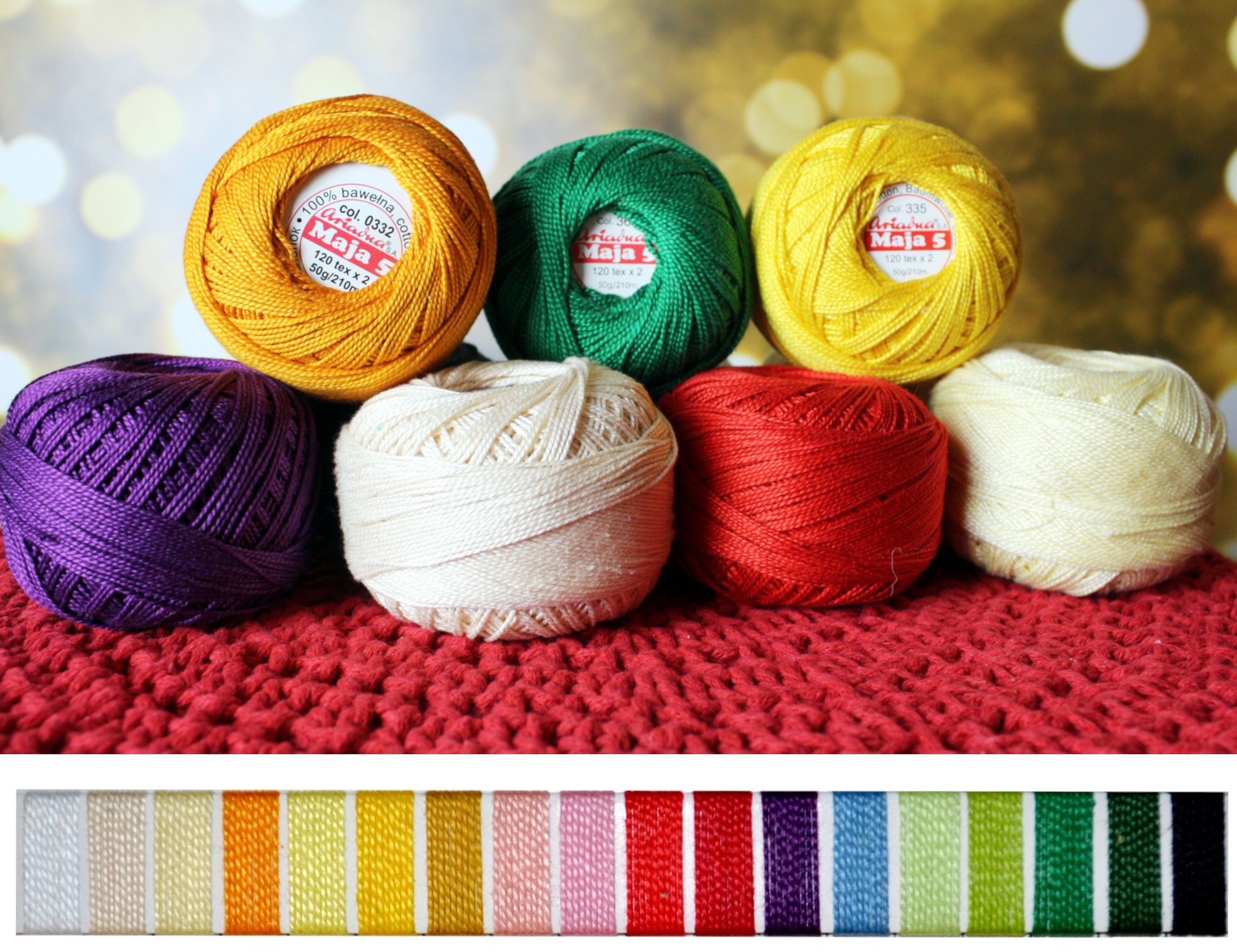 Pearl Crochet Thread Size 8 Embroidery Thread Mercerized - Etsy