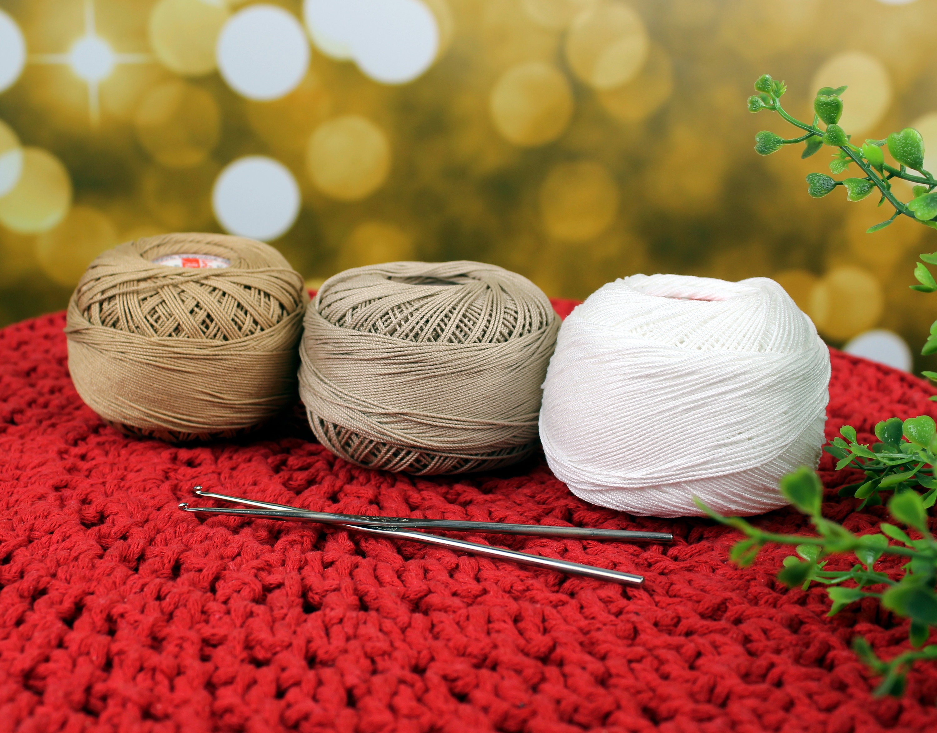 Crochet Thread Size 5, Mercerized Cotton Yarn, Tatting Thread ADA, 50g ...