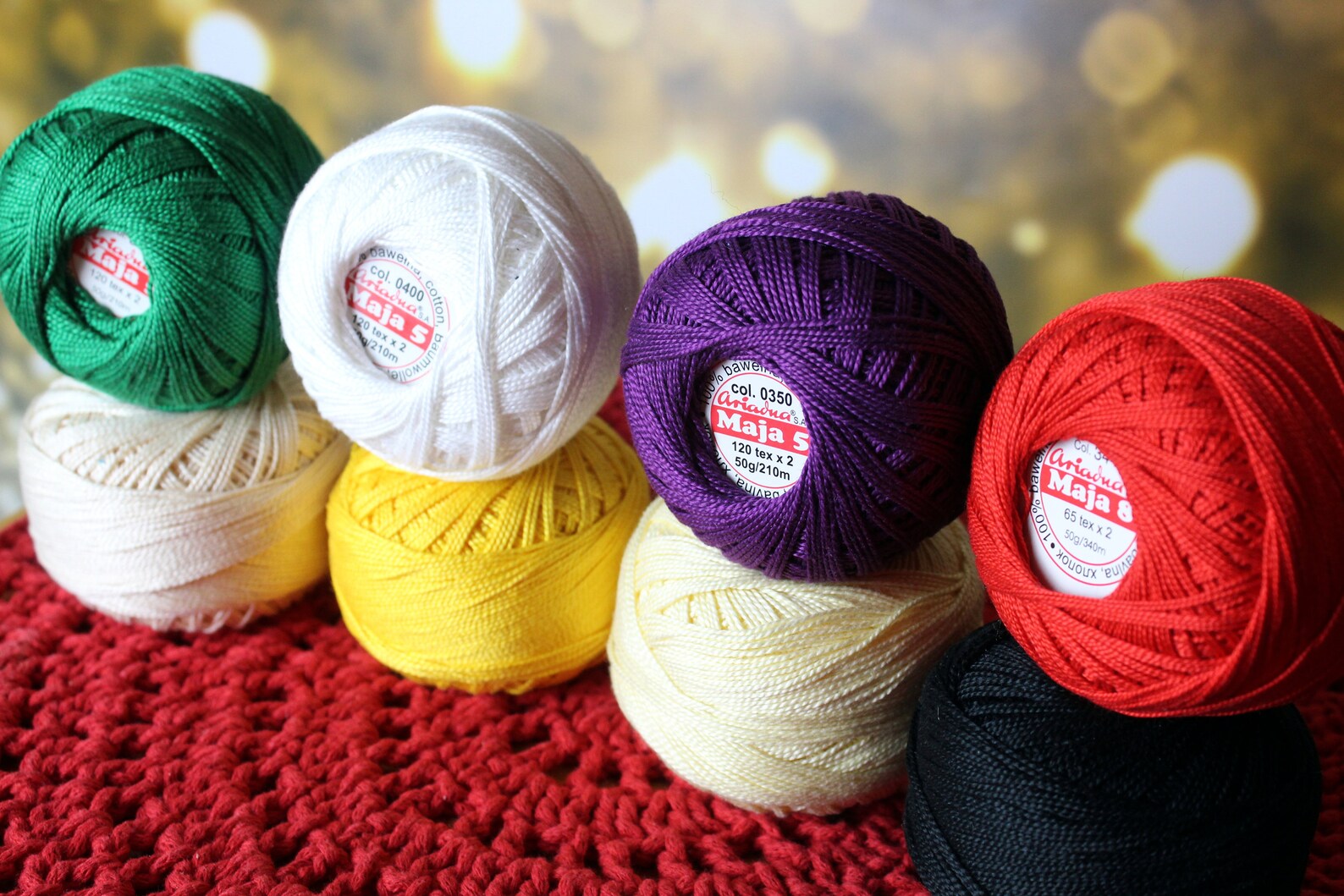 Pearl Crochet Thread Size 5 Mercerized Cotton Yarn Fine | Etsy