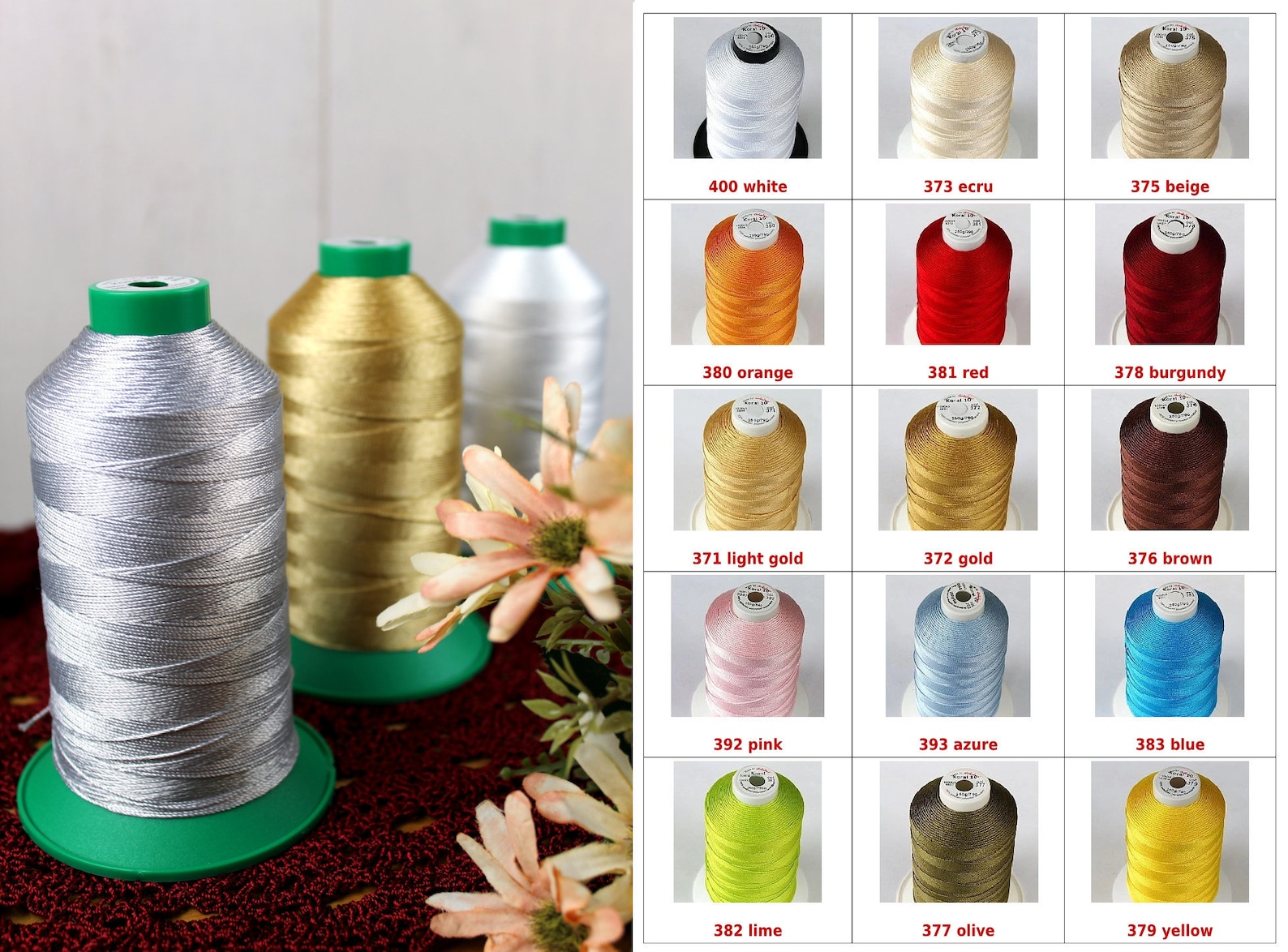 Gleaming KORAL 10 Crochet Thread - Luxurious Gift for Crocheters, Shiny ...