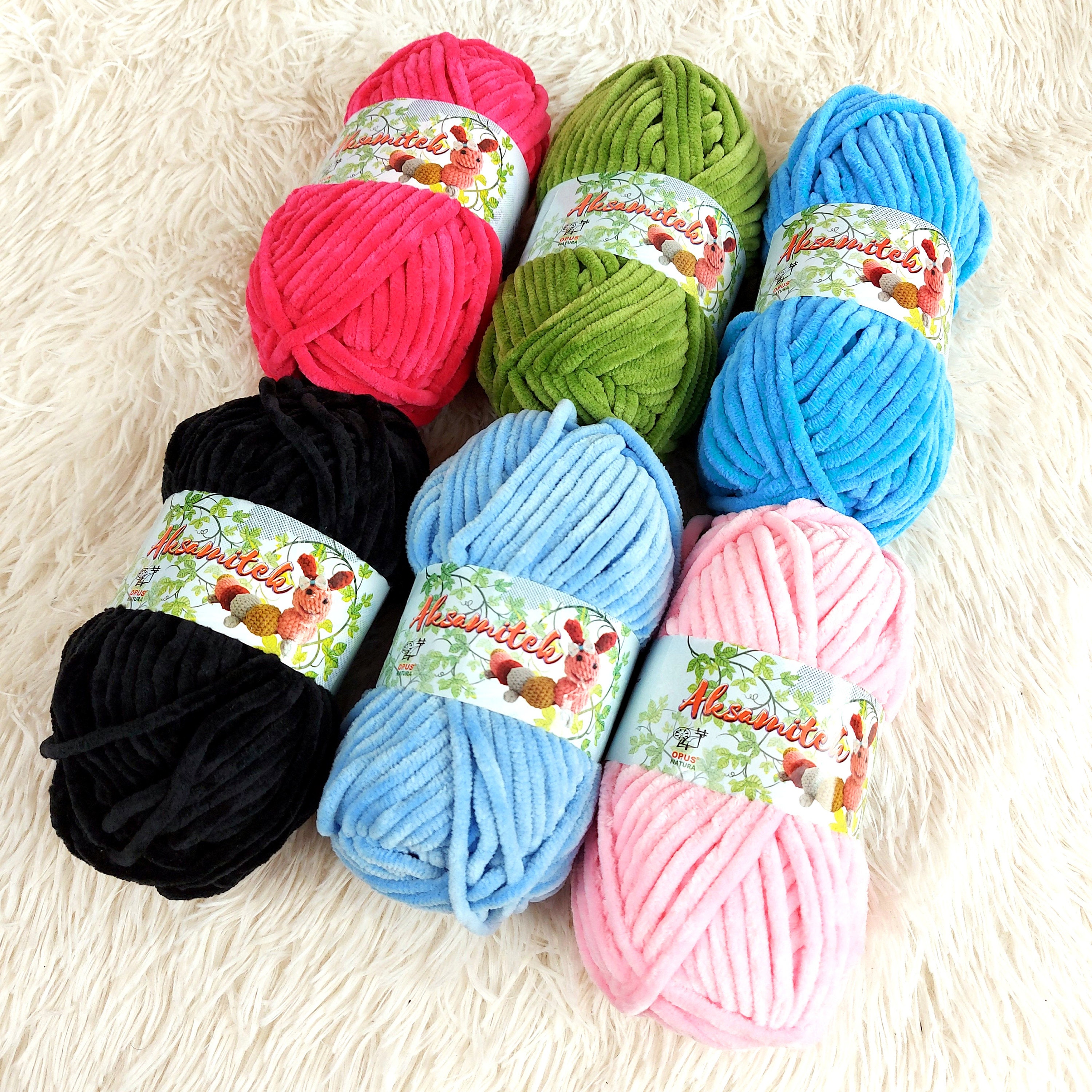 Plush Bulky Velvet Yarn for Crochet Amigurumi Soft Chenille - Etsy