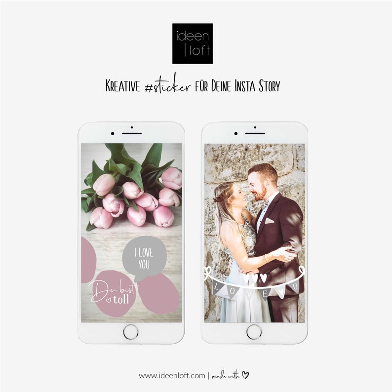 70+ INSTAGRAM STORY STICKER | Set Love - Etsy