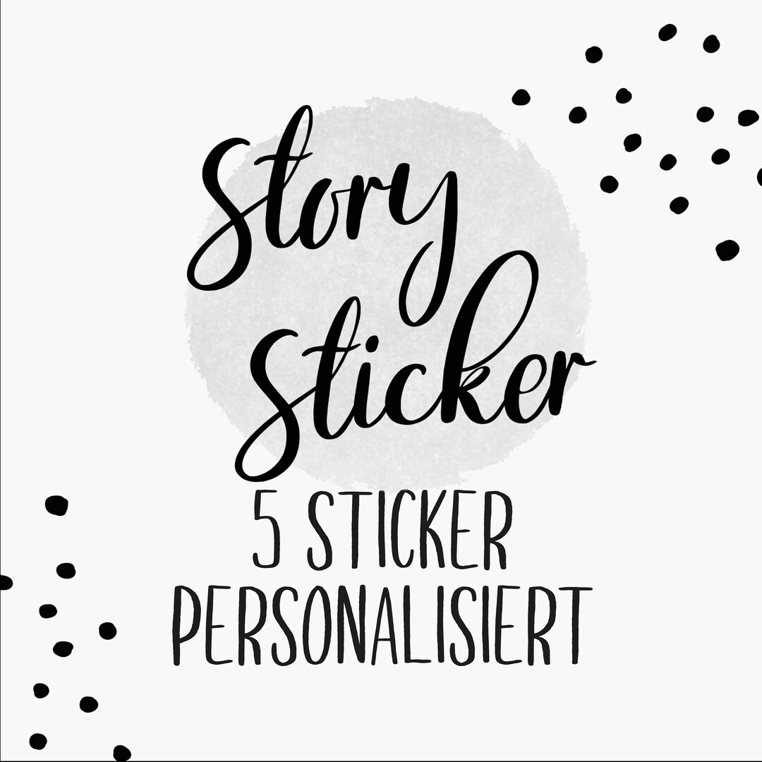 PERSONALIZED STORY STICKER | Set Personalized Instagram Story Sticker ...