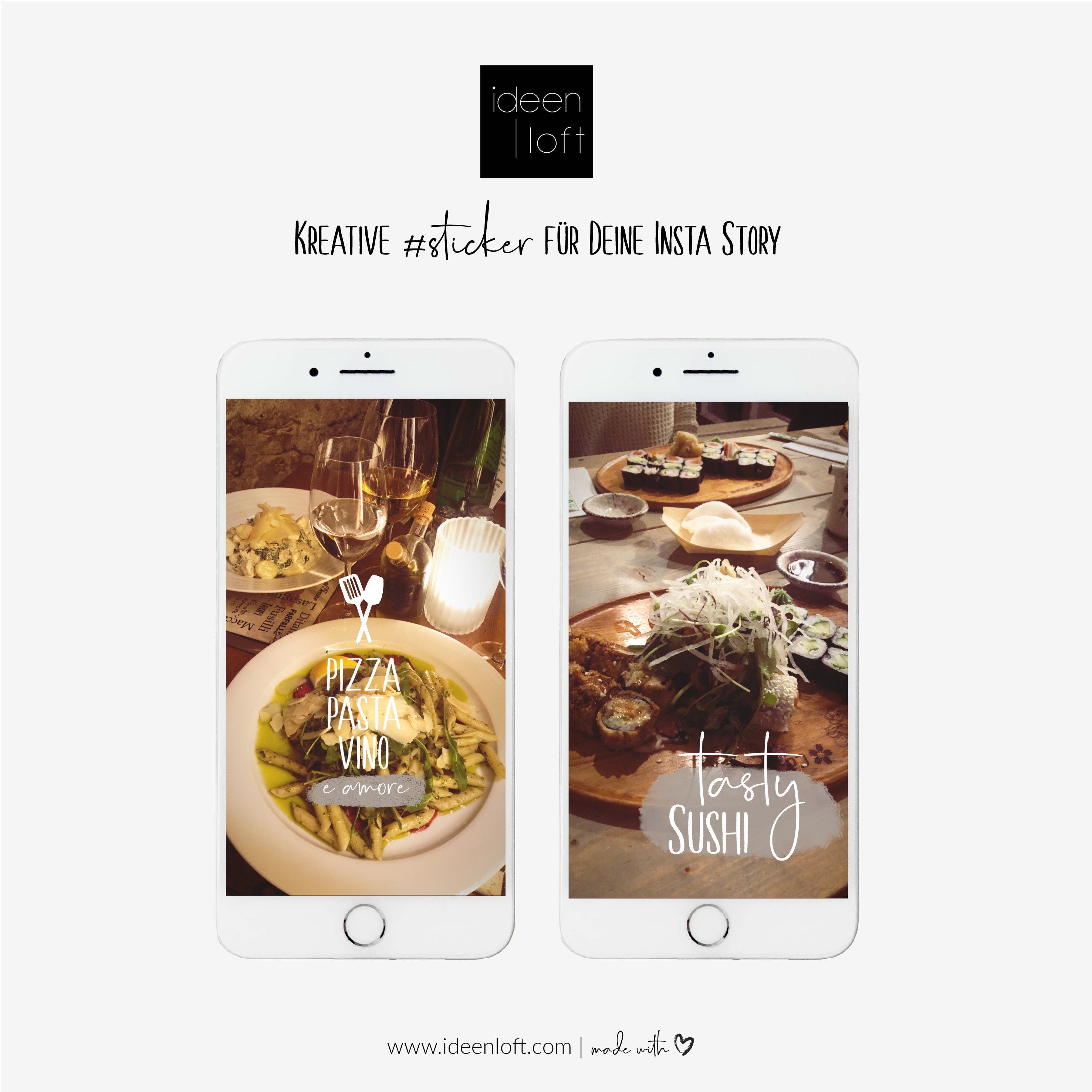 80+ INSTAGRAM STORY STICKER | Set Food - Etsy