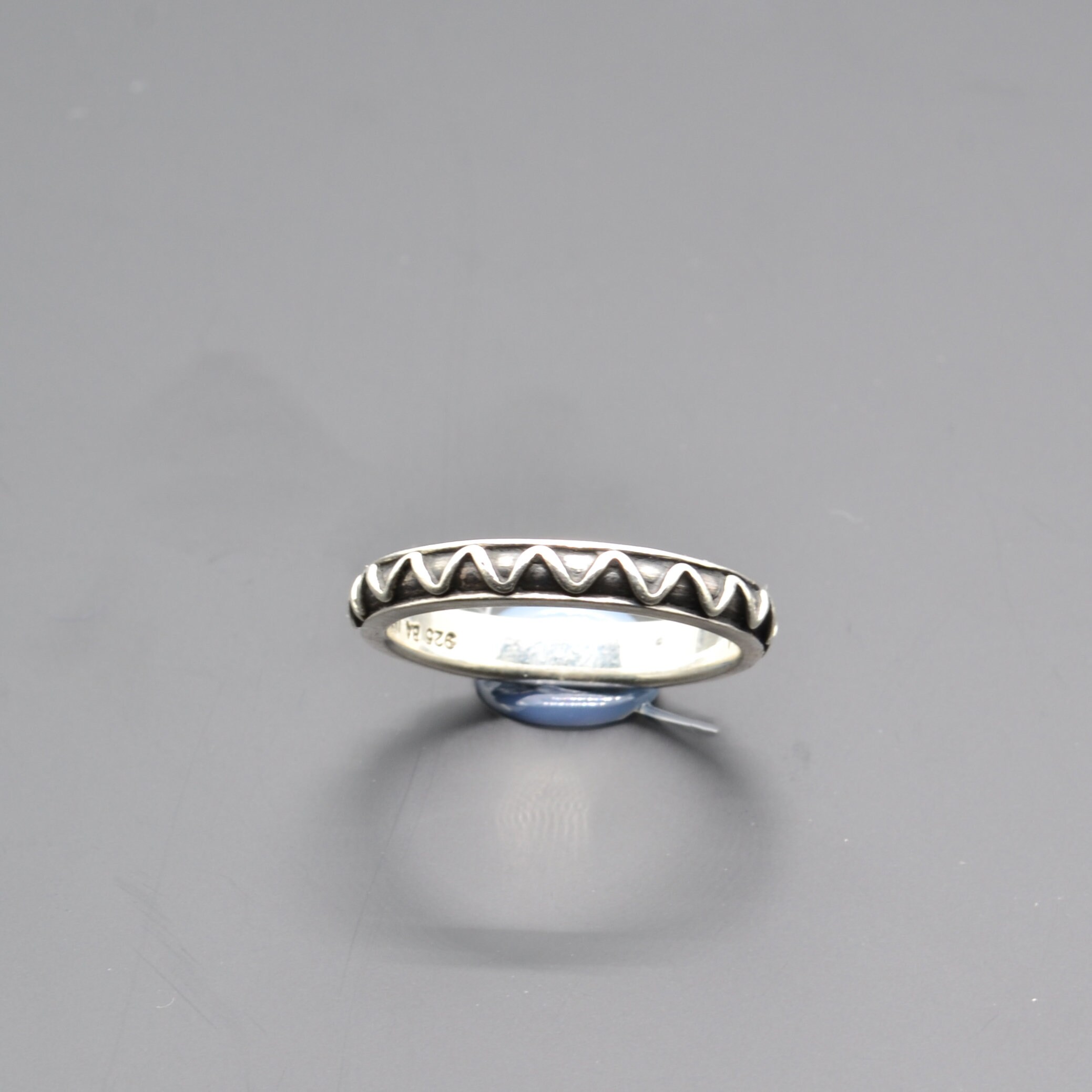Pair of Stackable Bali Sterling Rings Silver Band BA Suarti Size 9 ...