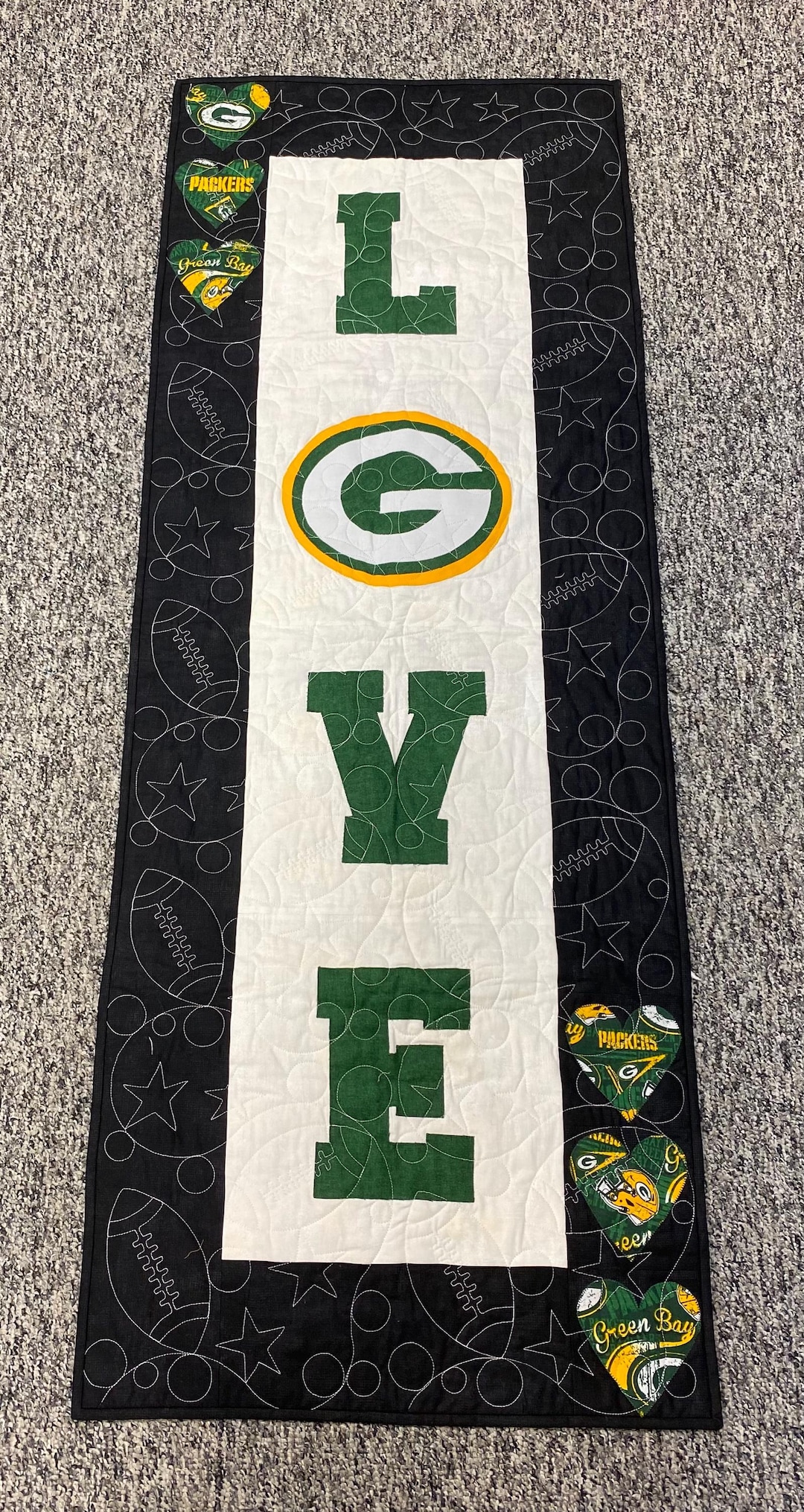 LOVE Green Bay Packer Wallhanging Kit - Etsy