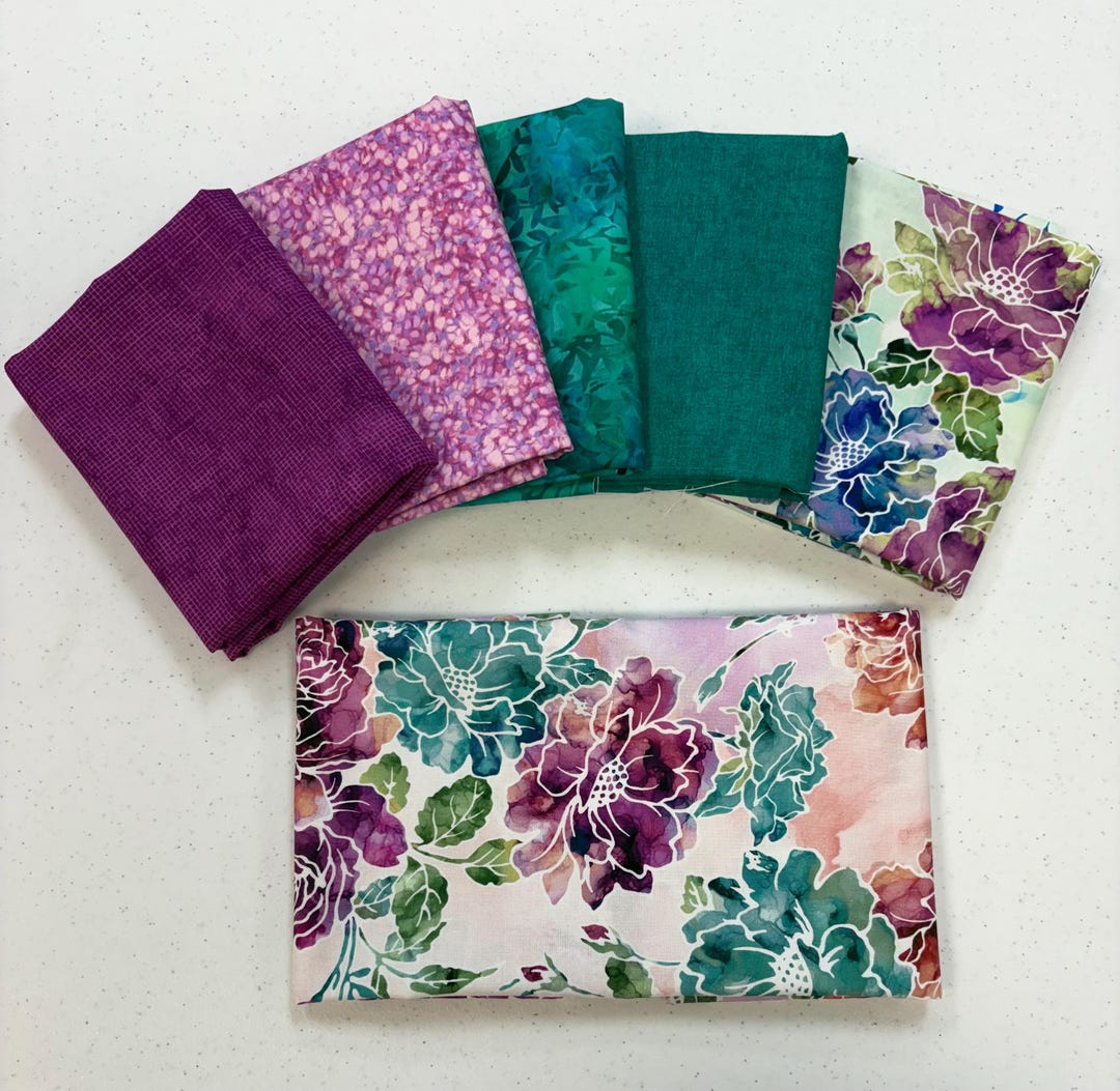 6 Half Yard Pack of Bella Blossom Plus Coordinates by Robert Kaufman ...