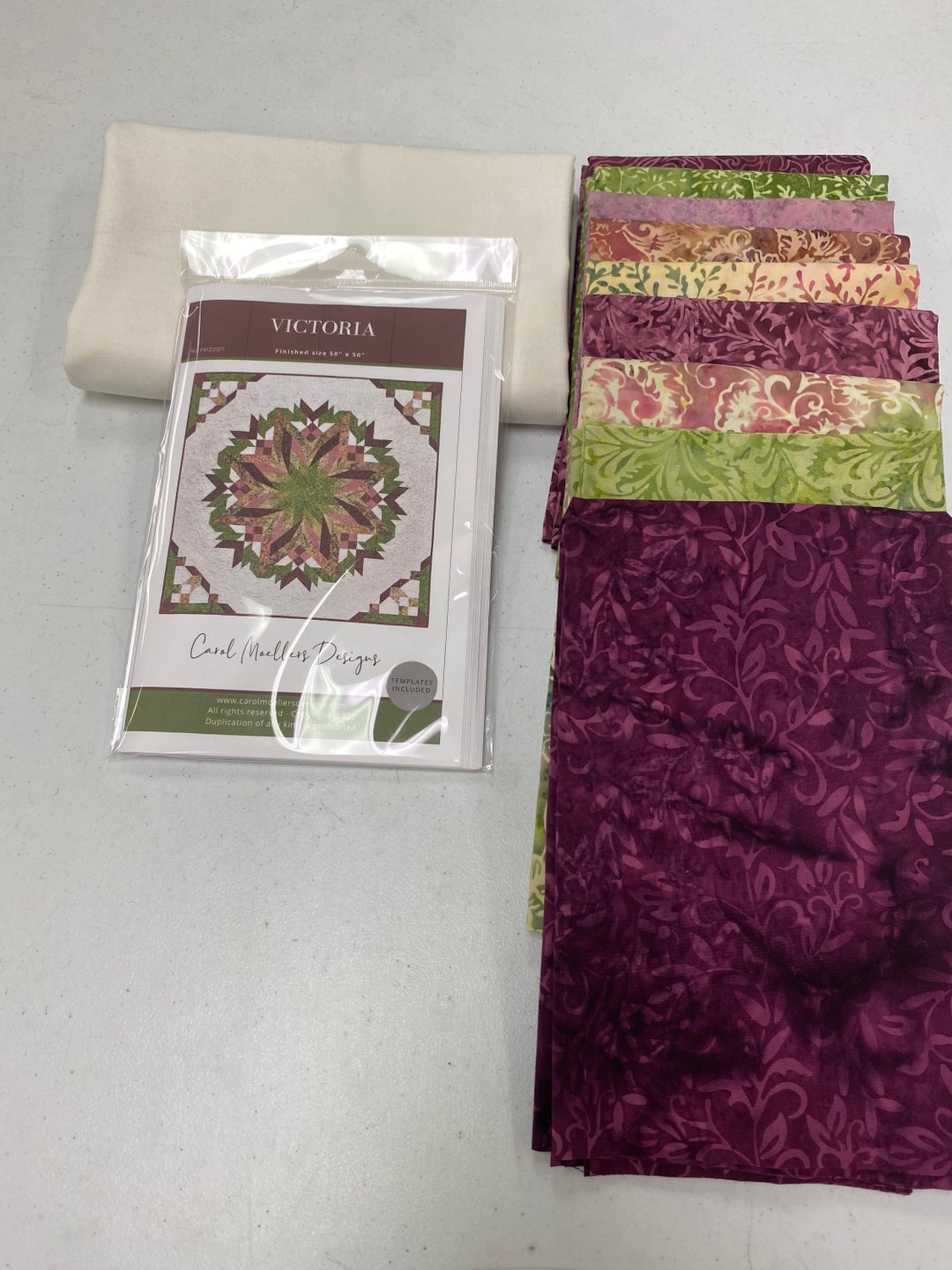 Victoria Quilt Kit Made With Victorian Fabric Collection by Island ...