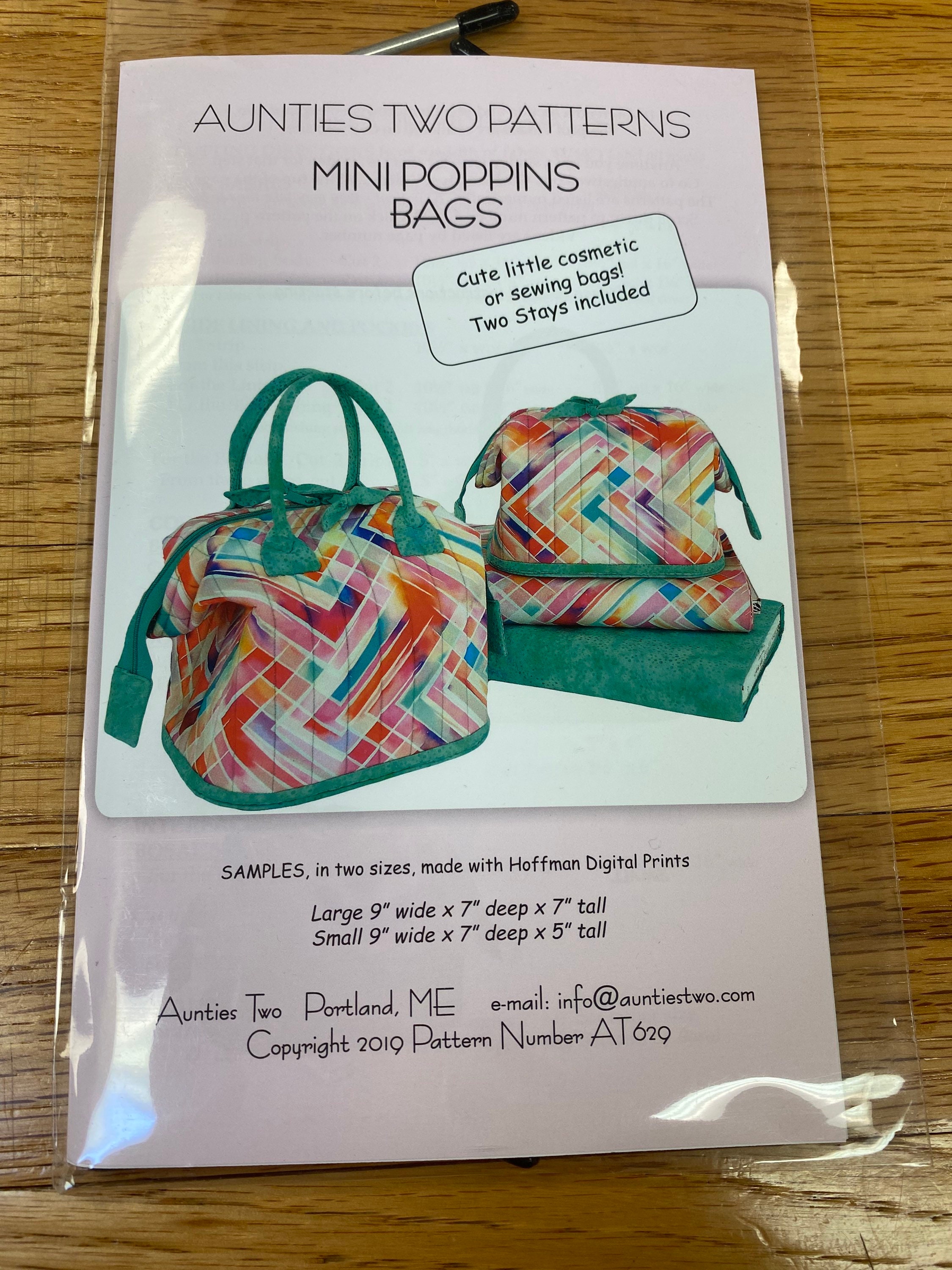 AT629 Mini Poppins Bags by Aunties Two Includes the Stays - Etsy