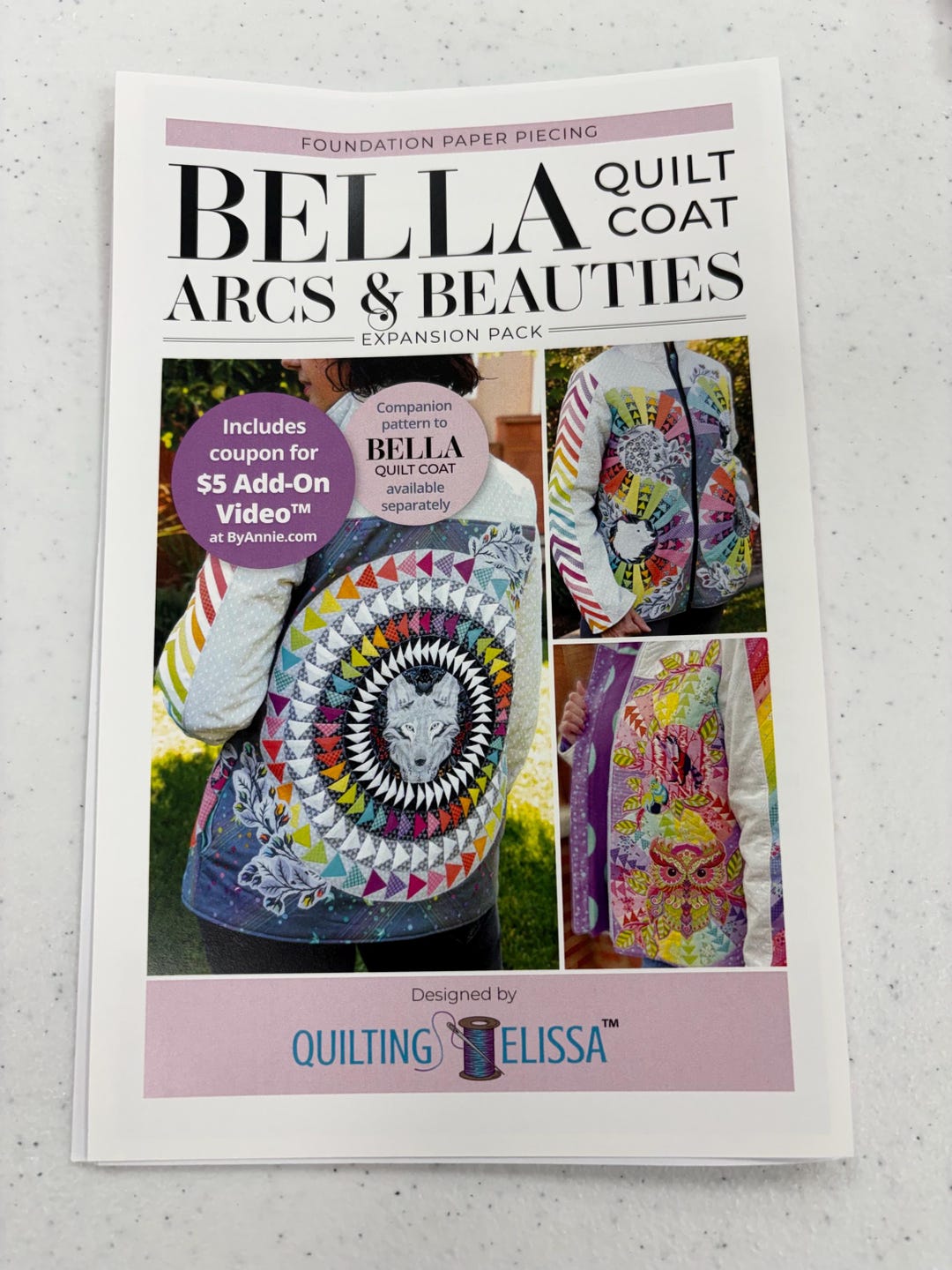 QE102 Bella Arcs Nd Beauties Quilt Coat Foundation Paper Piecing by ...