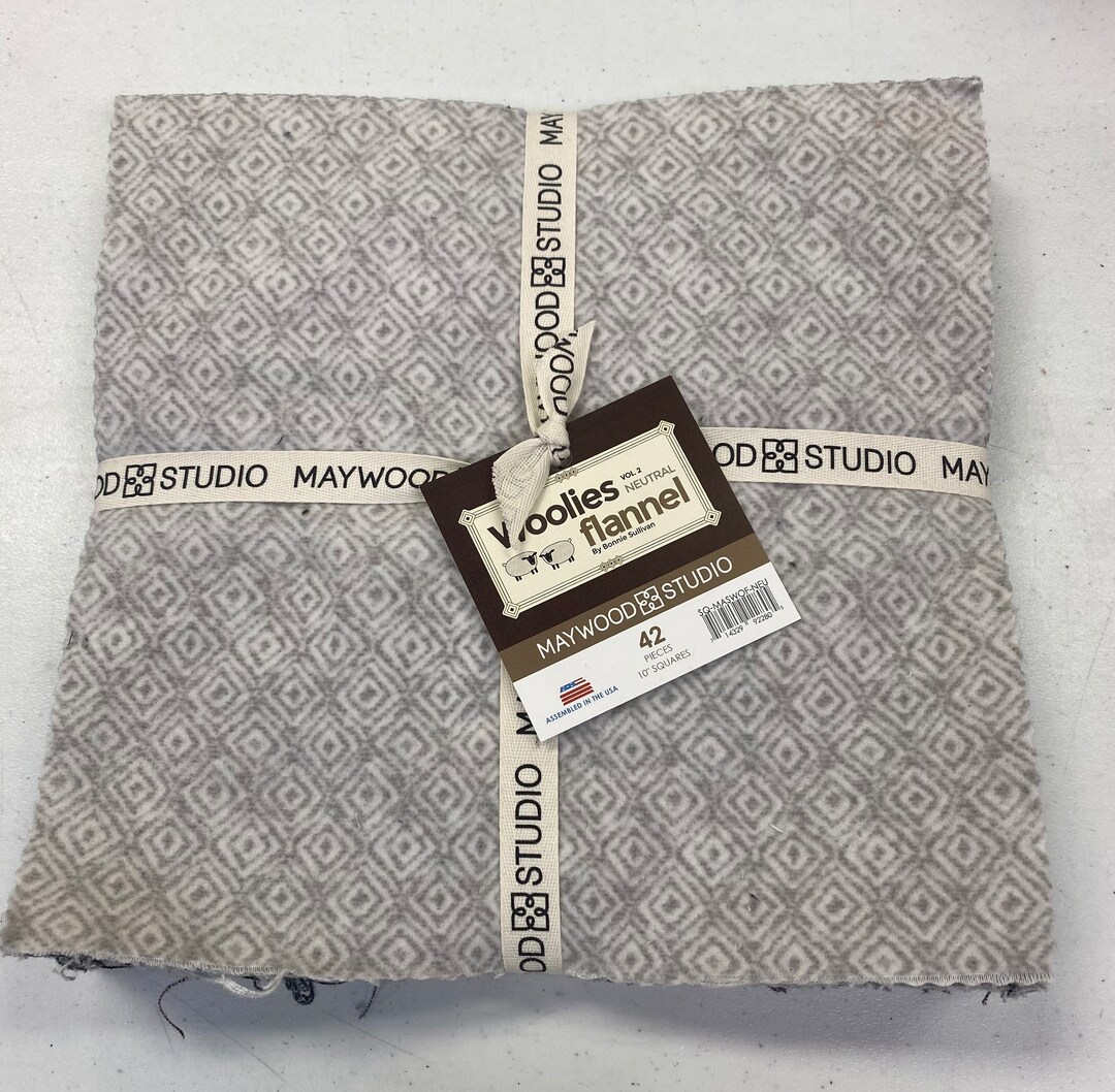 Woolies Neutal Flannels Layer Cake by Bonnie Sullivan for Maywood - Etsy