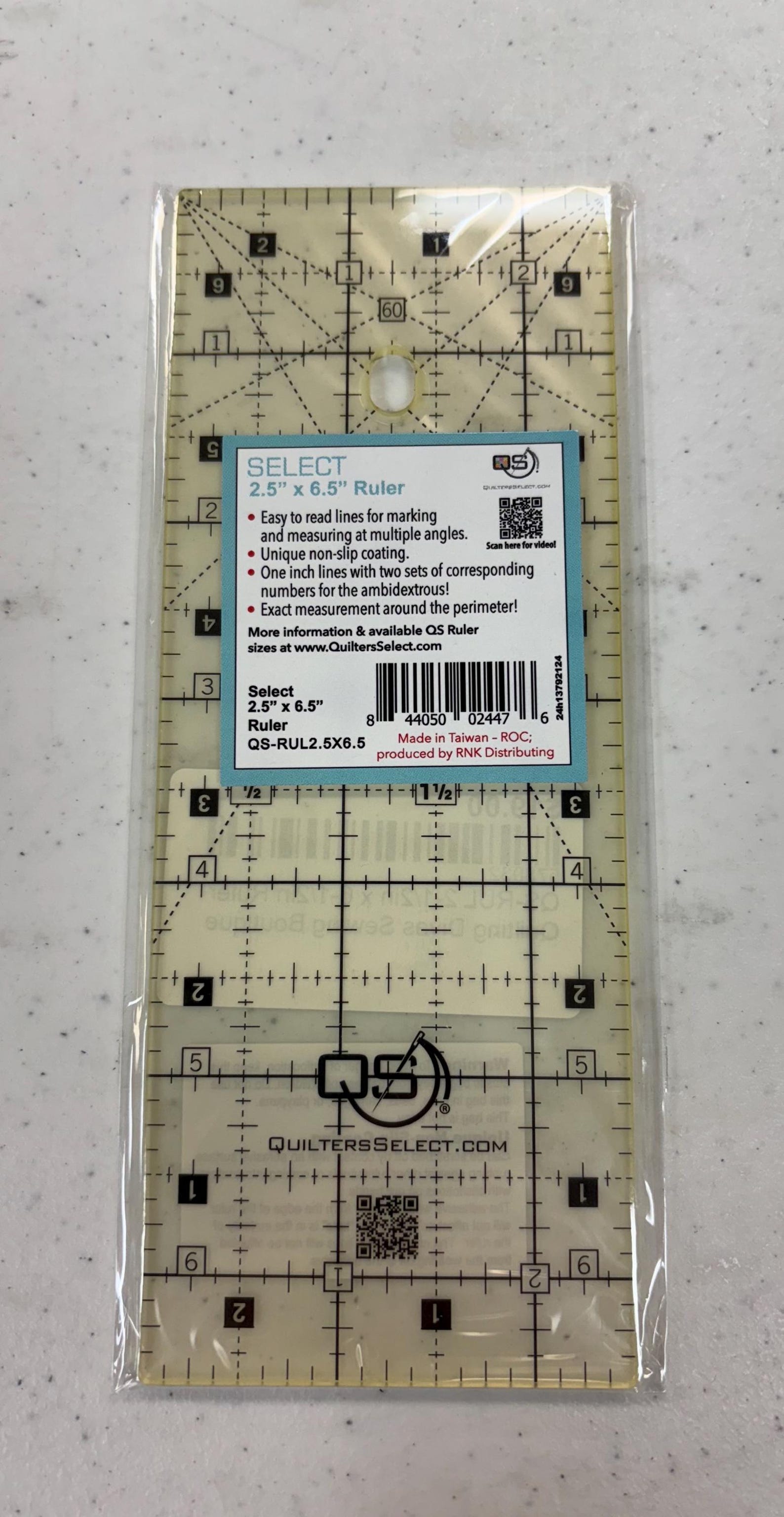 QS-RUL 2 1/2 X 6 1/2 Quilters Select Ruler - Etsy