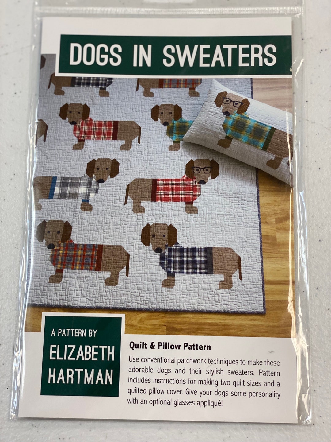 EH034 Dogs in Sweaters Pattern by Elizabeth Hartman - Etsy