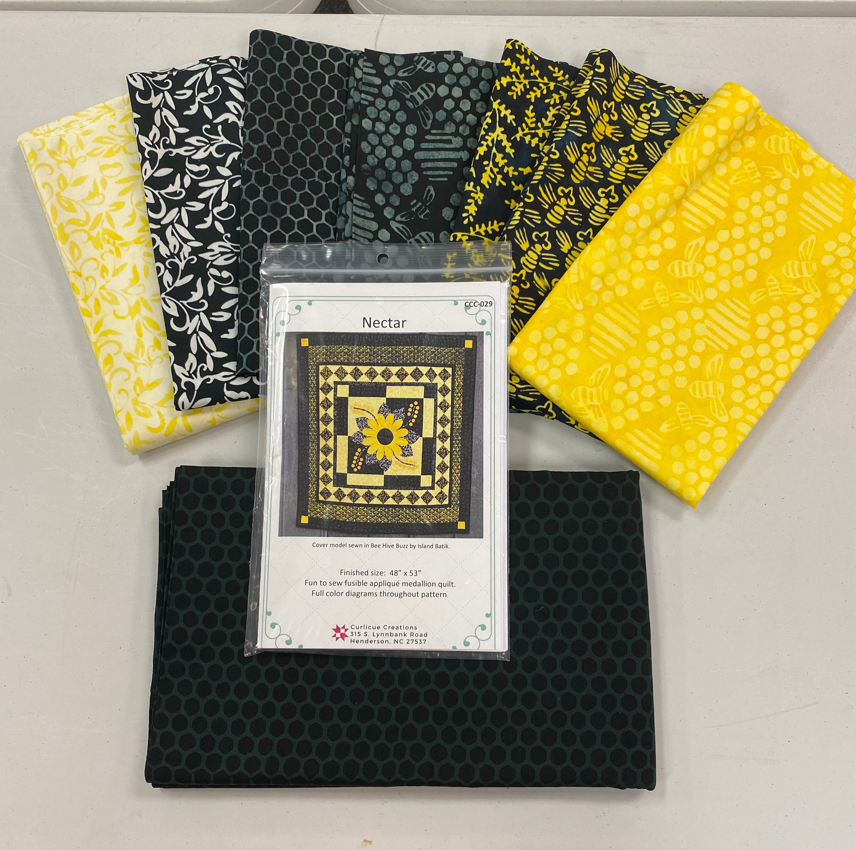 Nectar Kit With Beehive Buzz Fabric Collection by Island Batiks - Etsy