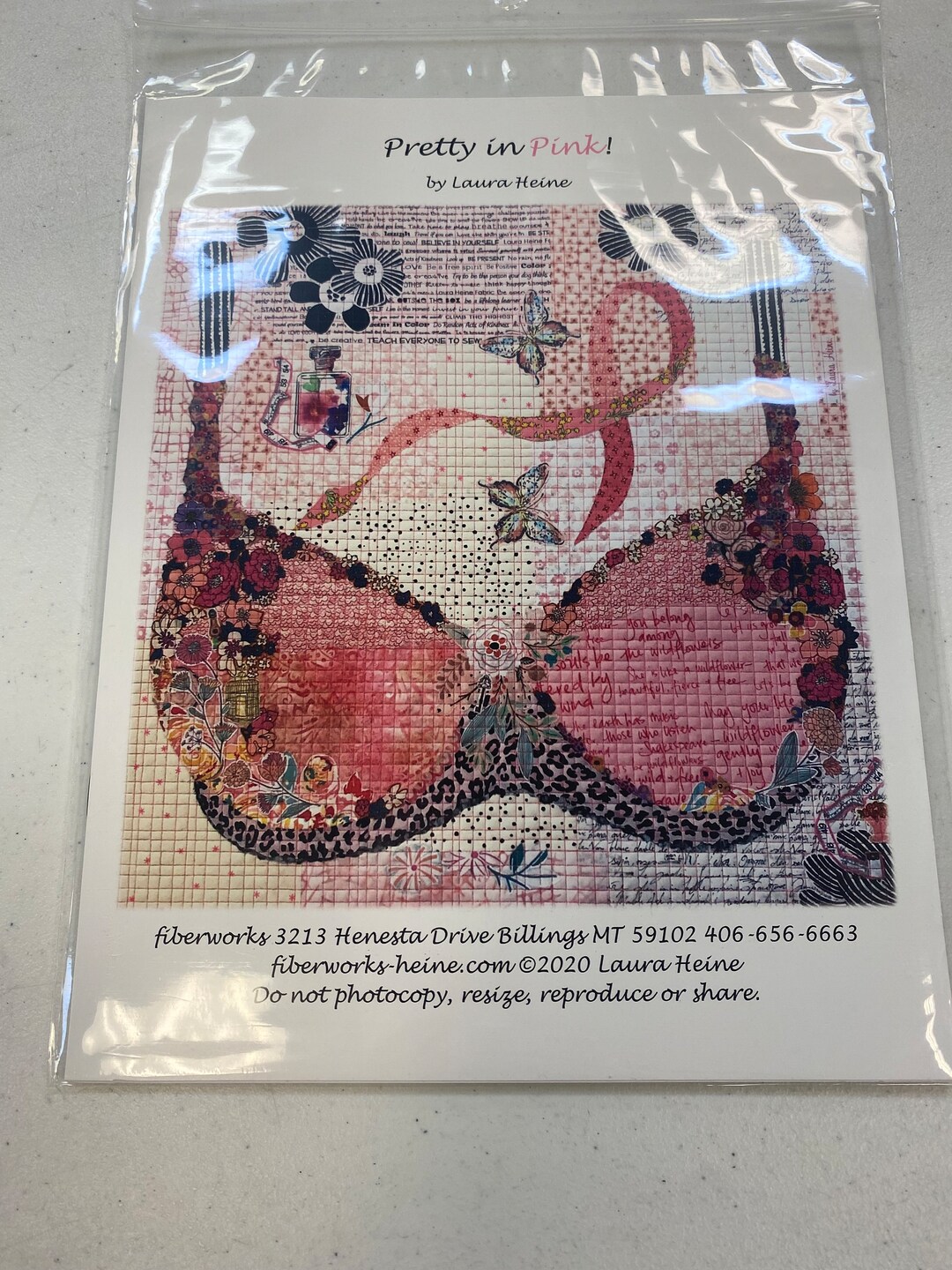 FWLH Pretty in Pink Collage Pattern by Laura Heine - Etsy