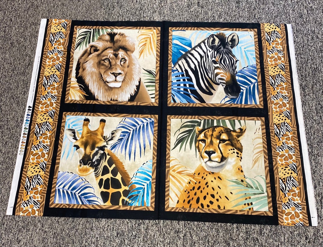 3635-41 Safari Sights Panel - Etsy